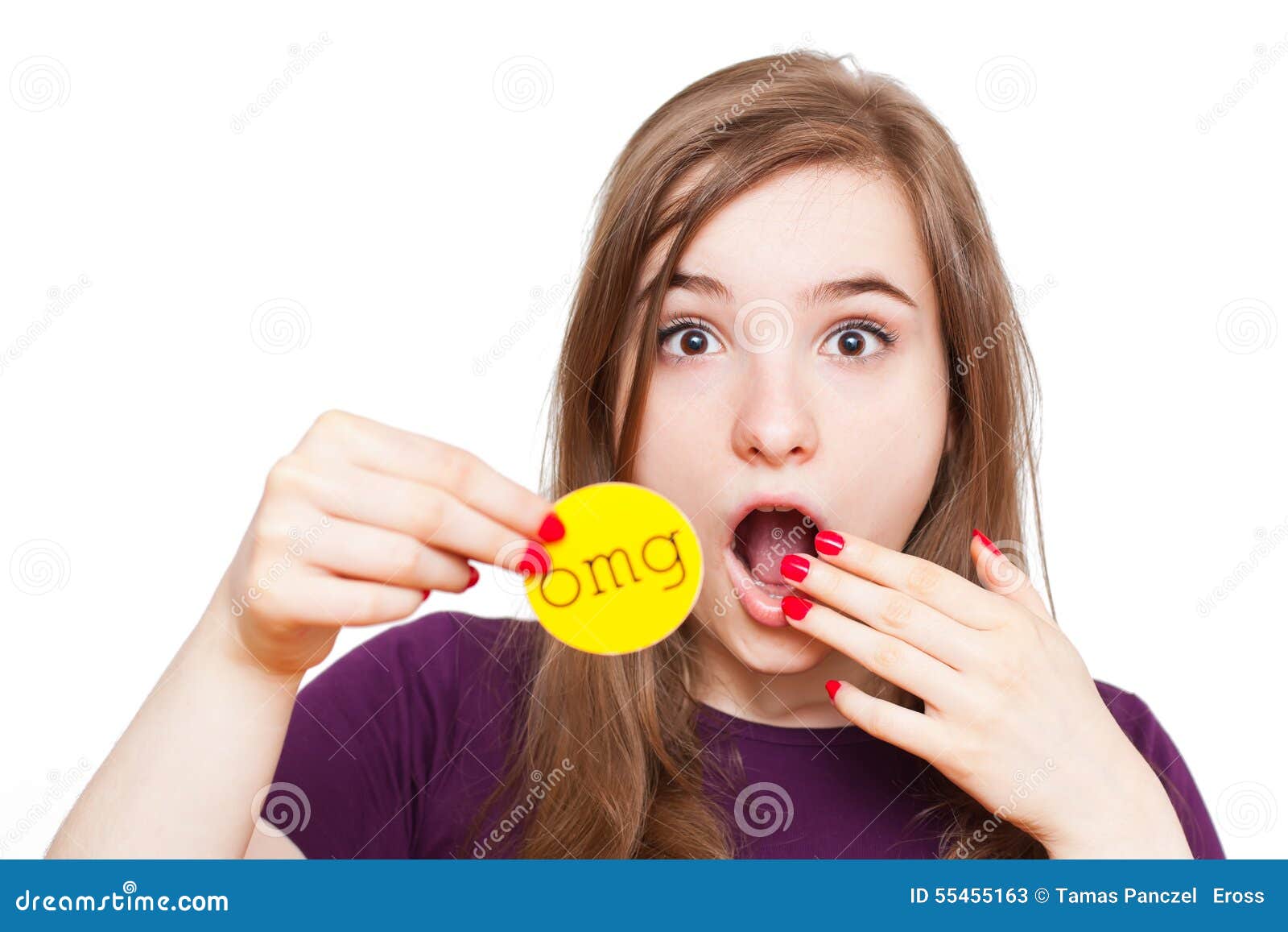 Expressing Surprised Reaction Stock Image Image Of Reaction Woman