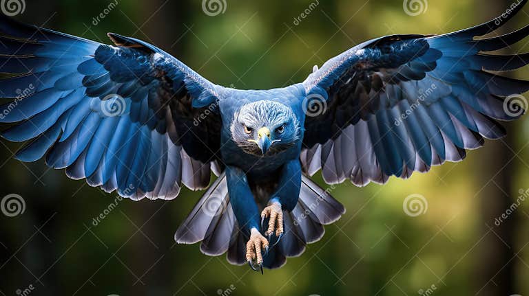 Expression blue hawk stock illustration. Illustration of skill - 362199961