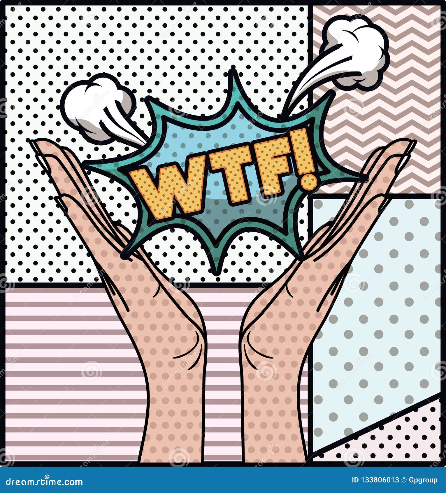 Expression Bubble with Wtf Pop Art Style Stock Vector - Illustration of ...