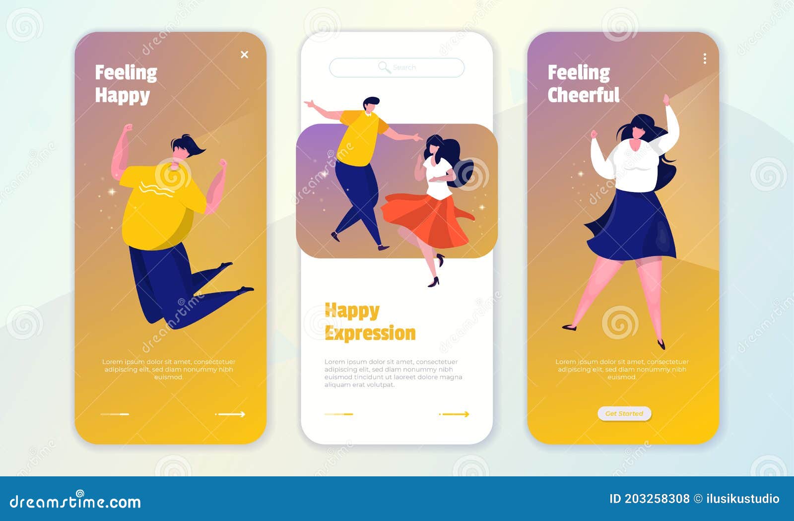 People Expression of Feeling Happy and Cheerful, Expressions of People ...