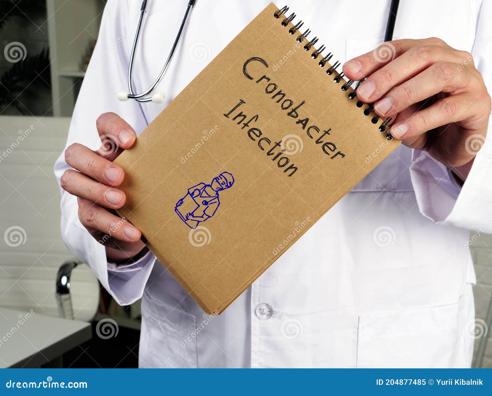 Expression D'infection Cronobacter Sur Le Morceau De Papier Image stock ...