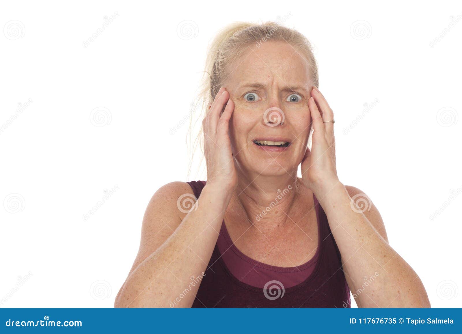 Expression Du Visage Craintive De Crainte Image stock - Image du ...