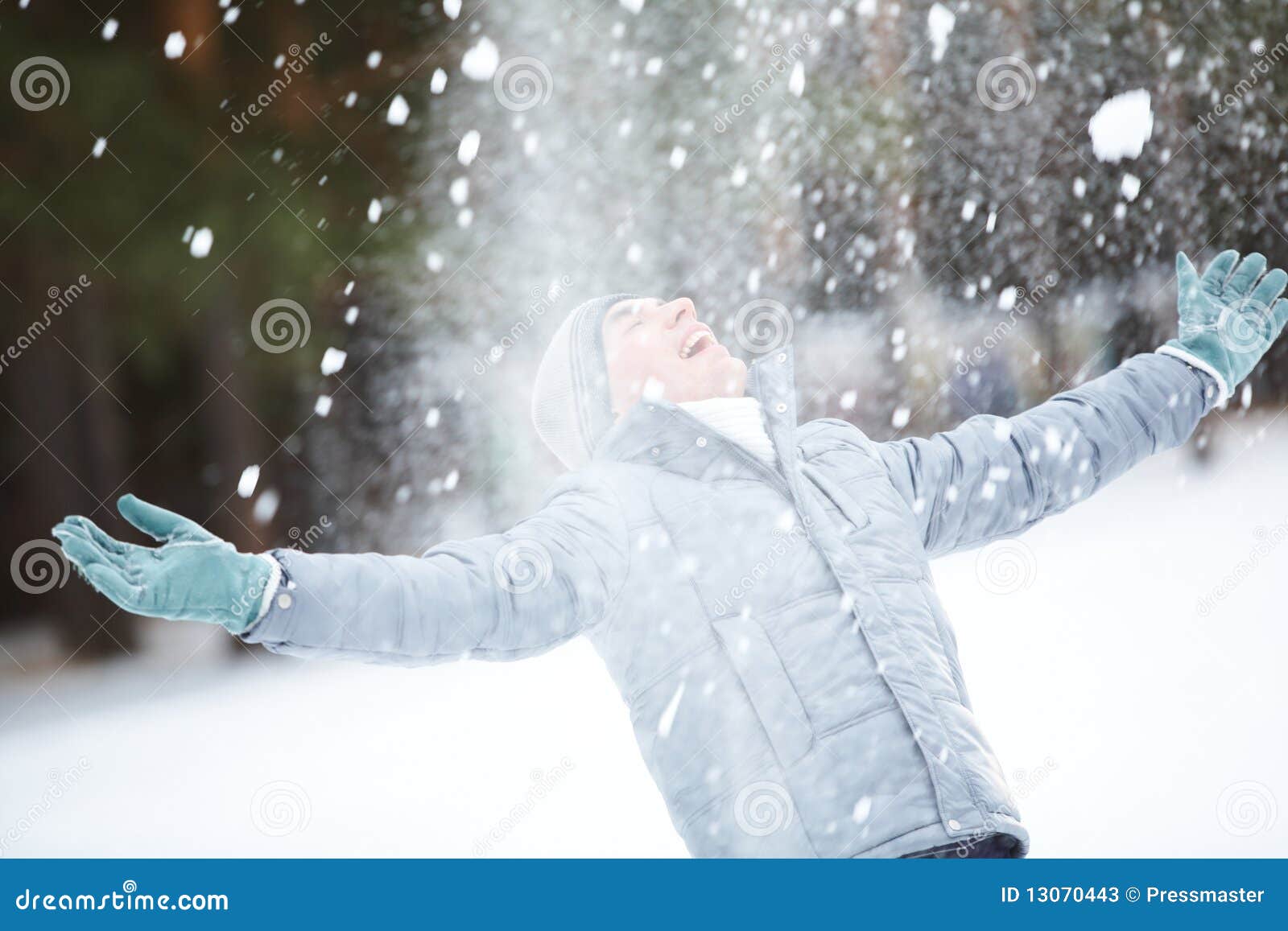 Expression of enjoyment stock image. Image of caucasian - 13070443