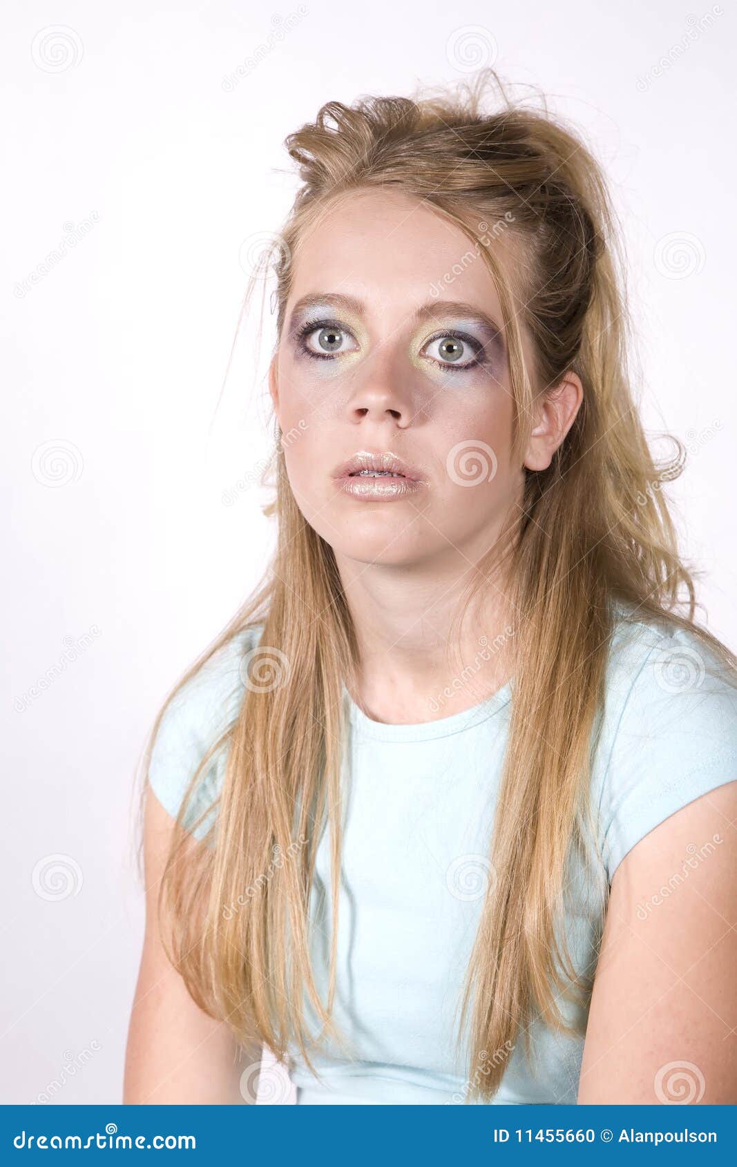 Expression girl staring stock photo. Image of cosmetics - 11455660