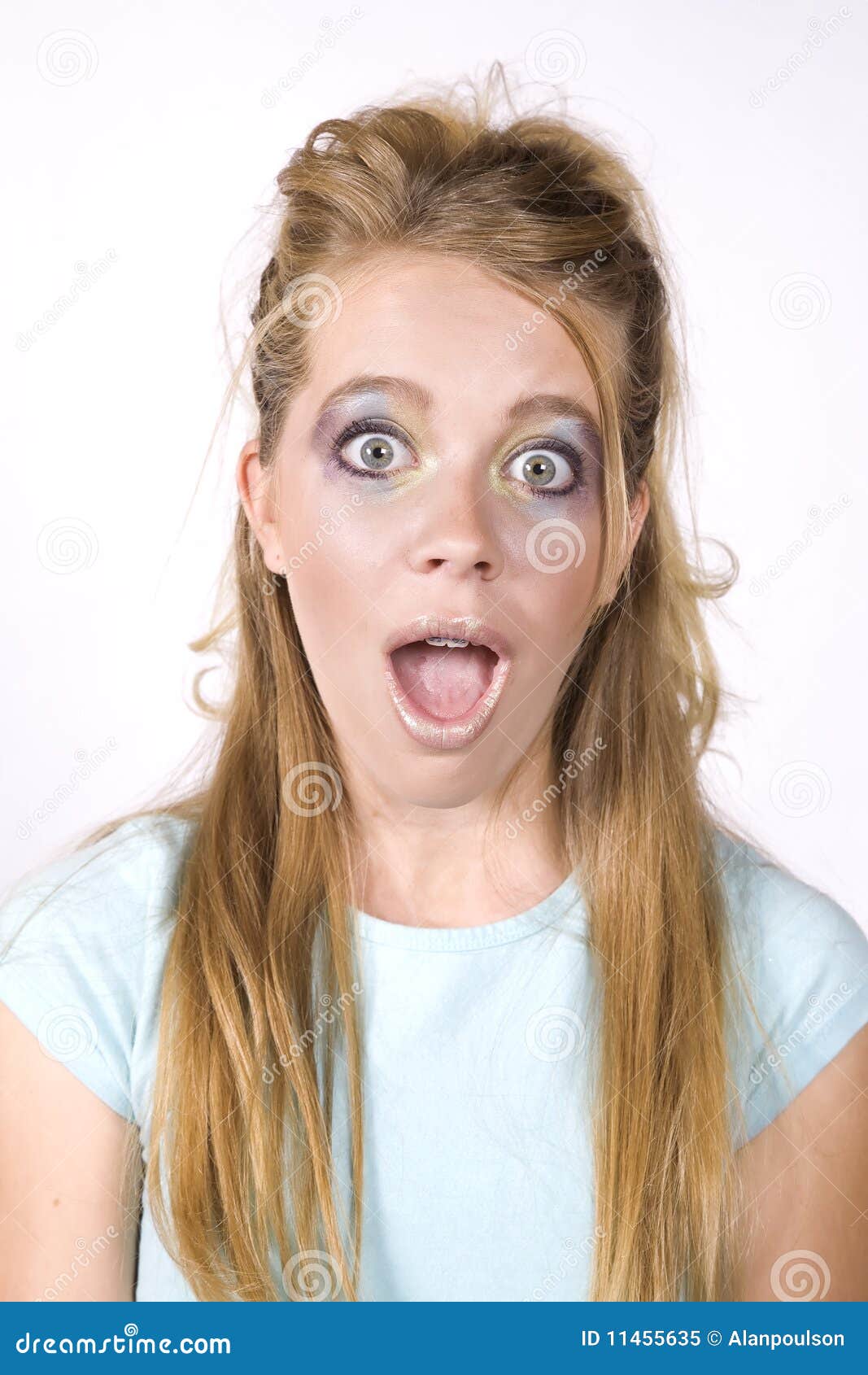 Expression Girl Surprised Mouth Open Stock Image - Image: 11455635