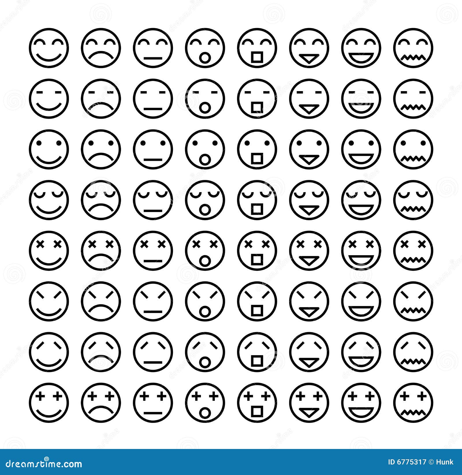 Expression icon stock vector. Illustration of head, textures - 6775317