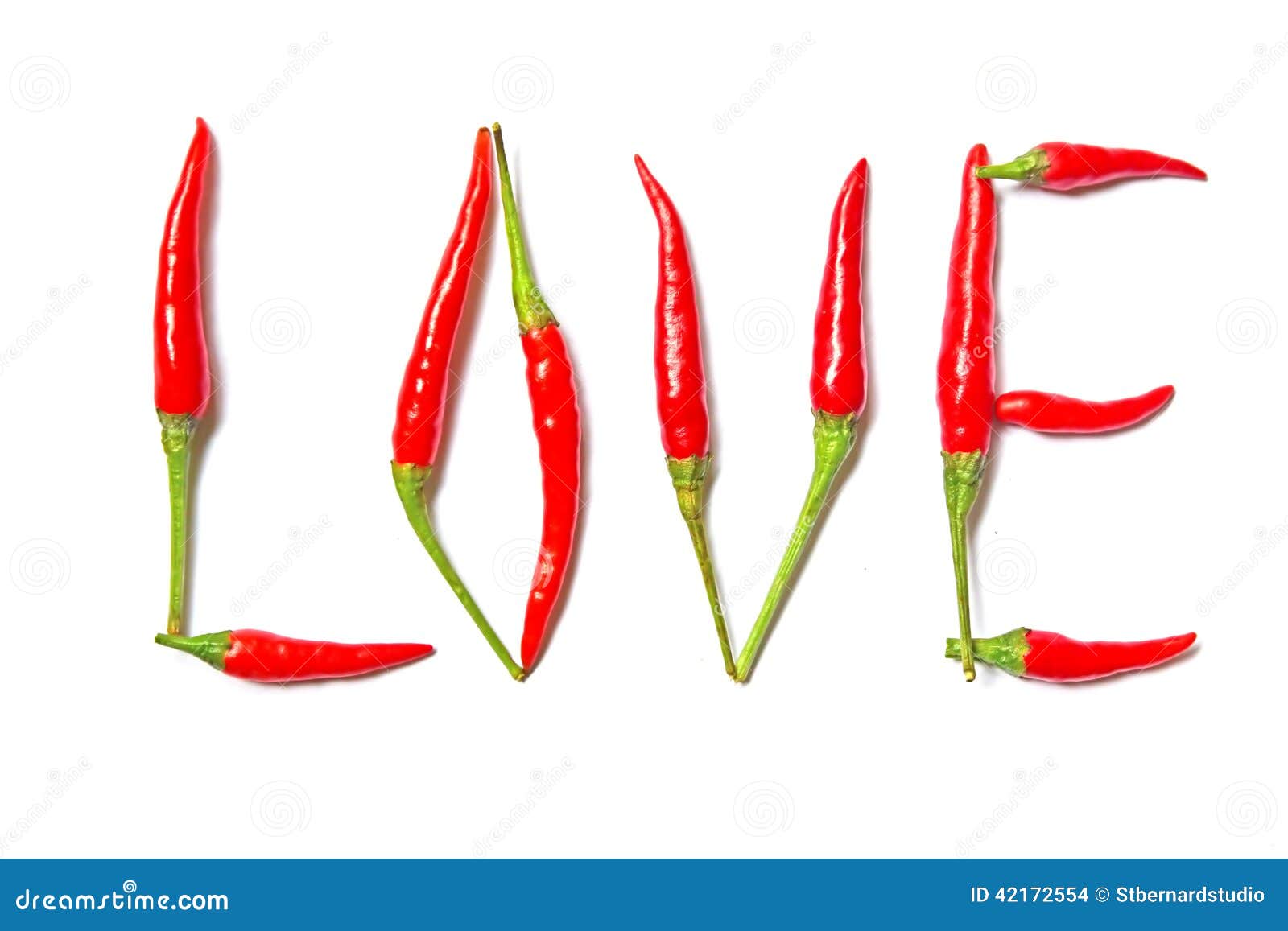 Hot and spicy Love stock photo. Image of cuisine, chili - 42172554