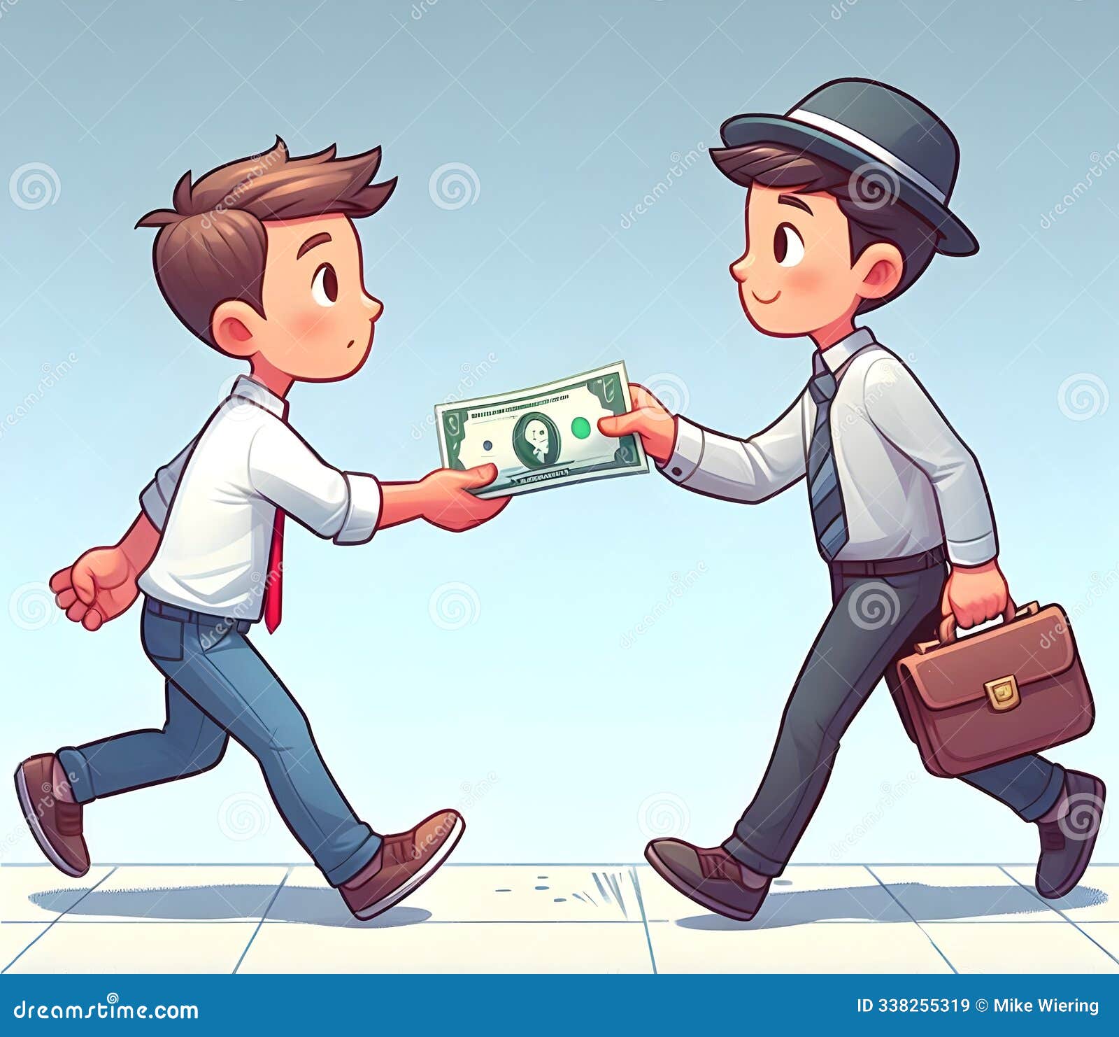 Pass The Buck Sign Royalty-Free Cartoon | CartoonDealer.com #2253020