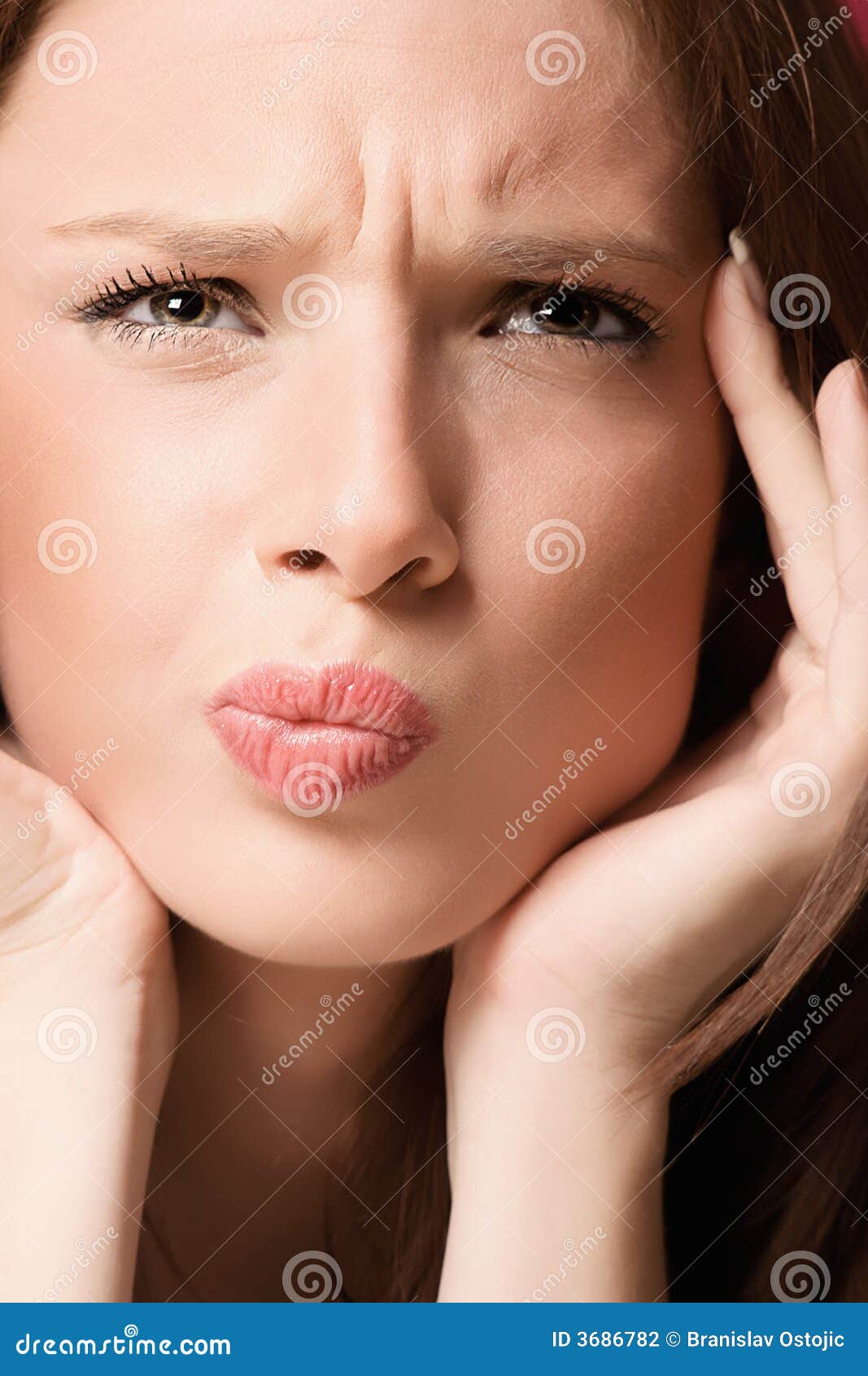Expression portrait stock photo. Image of vertical, woman - 3686782