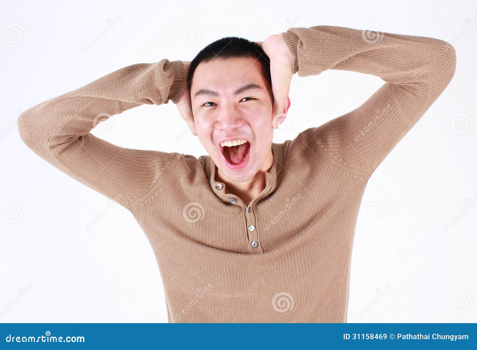 Expression stock image. Image of optimistic, friendly - 31158469