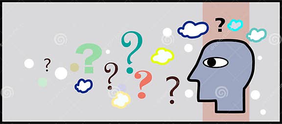 Expression Question Face Icon Vector Lateral, Analytical Logical ...