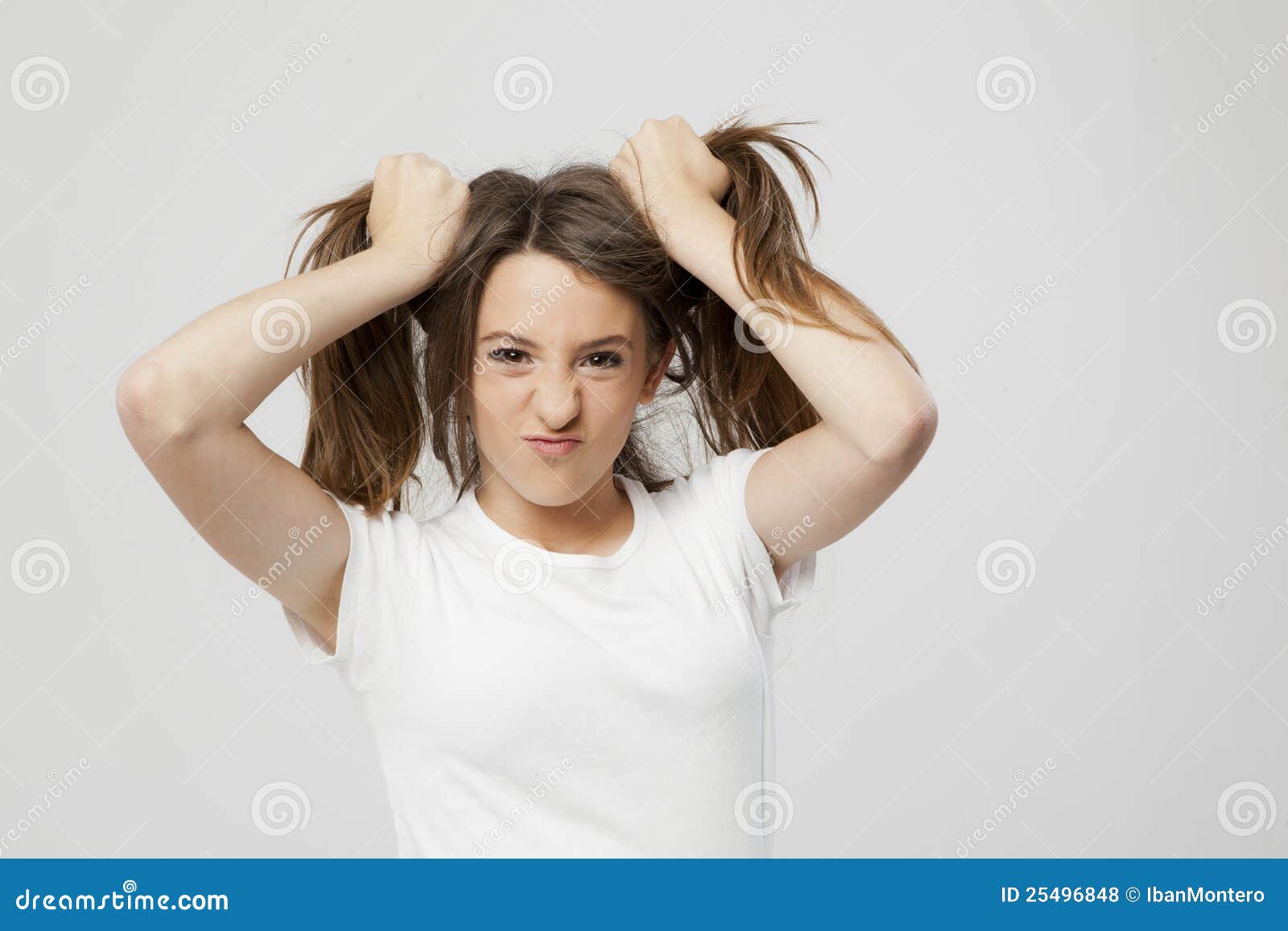 Expression of a Real Young Girl Stock Photo - Image of happy ...