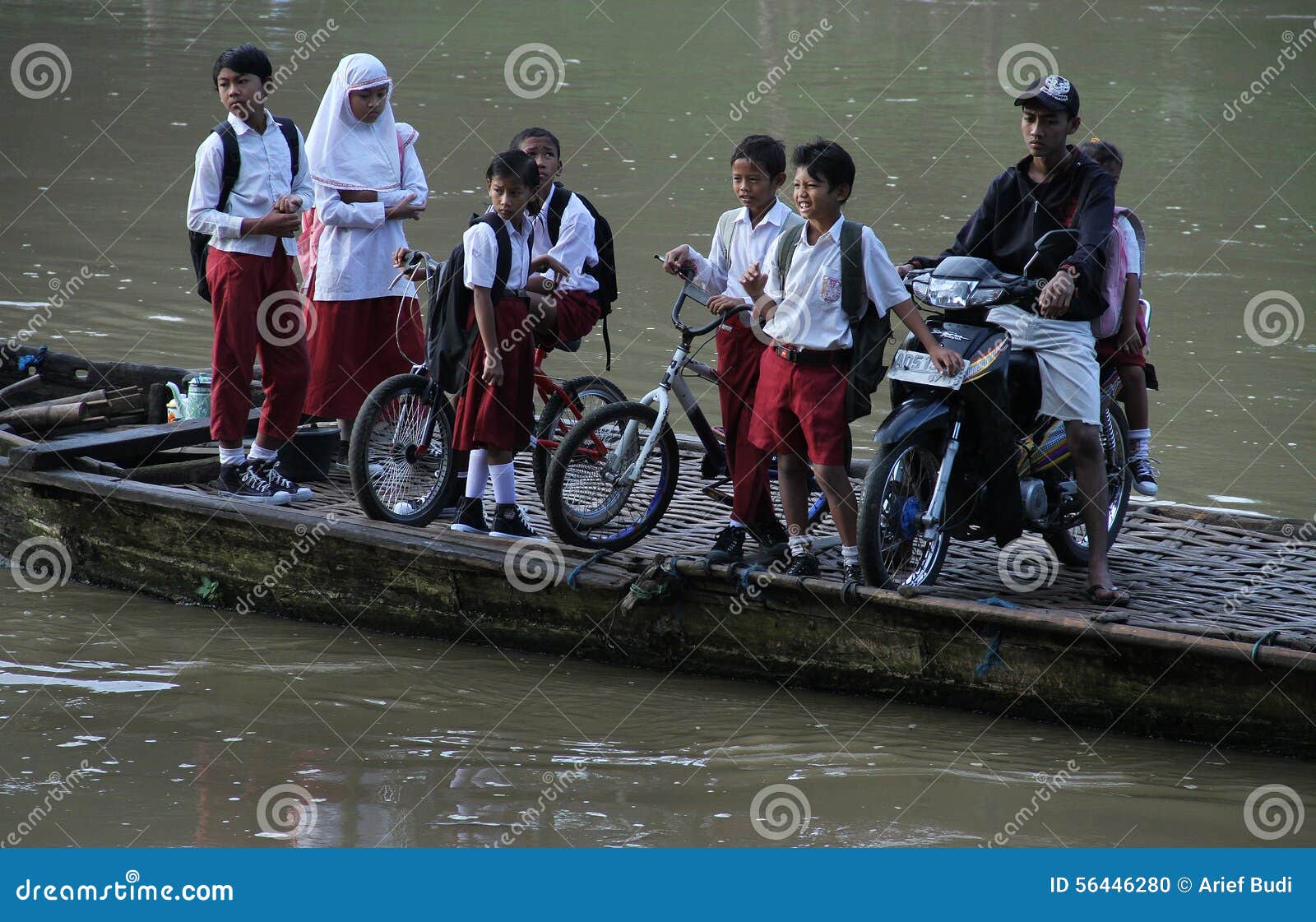 Expression of School Children when Entering the First Day of Sch ...