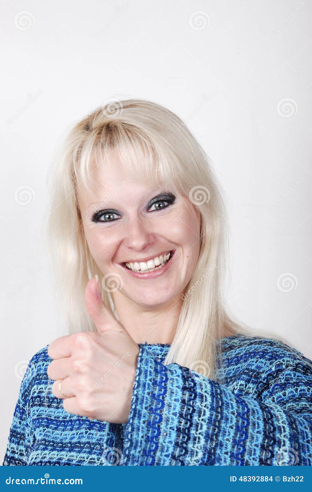 Expression of a Woman stock photo. Image of bliss, success - 48392884