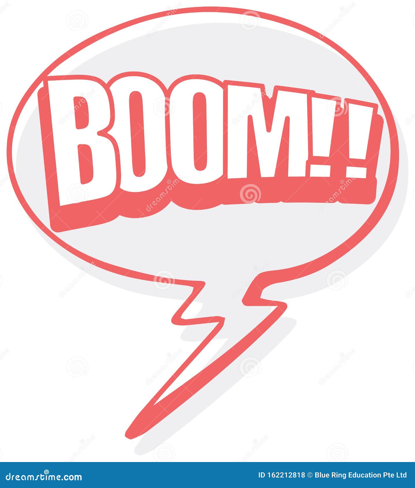 Expression Words Design for Boom Stock Vector - Illustration of ...