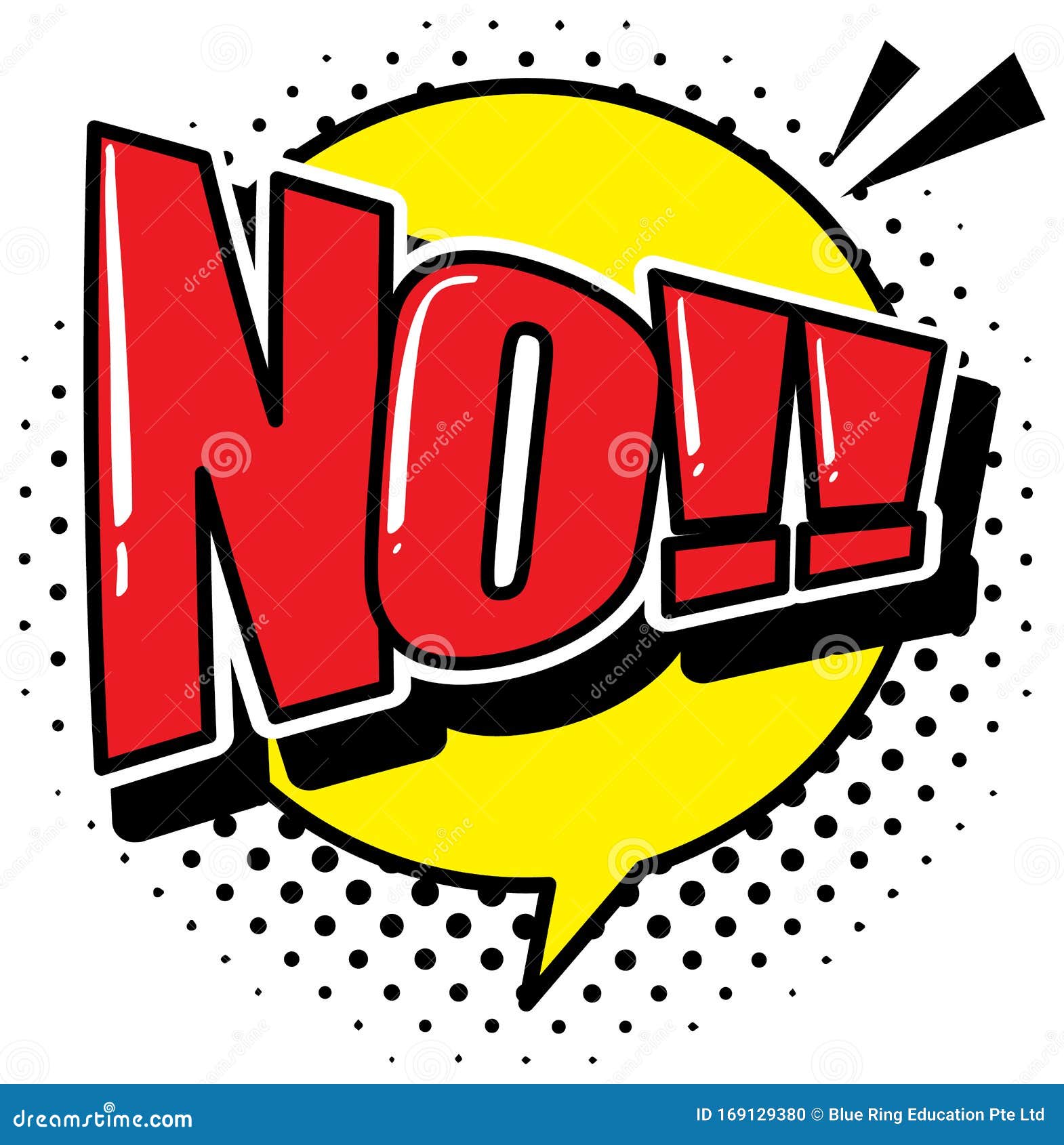 Expression Words Design for No Stock Vector - Illustration of template ...