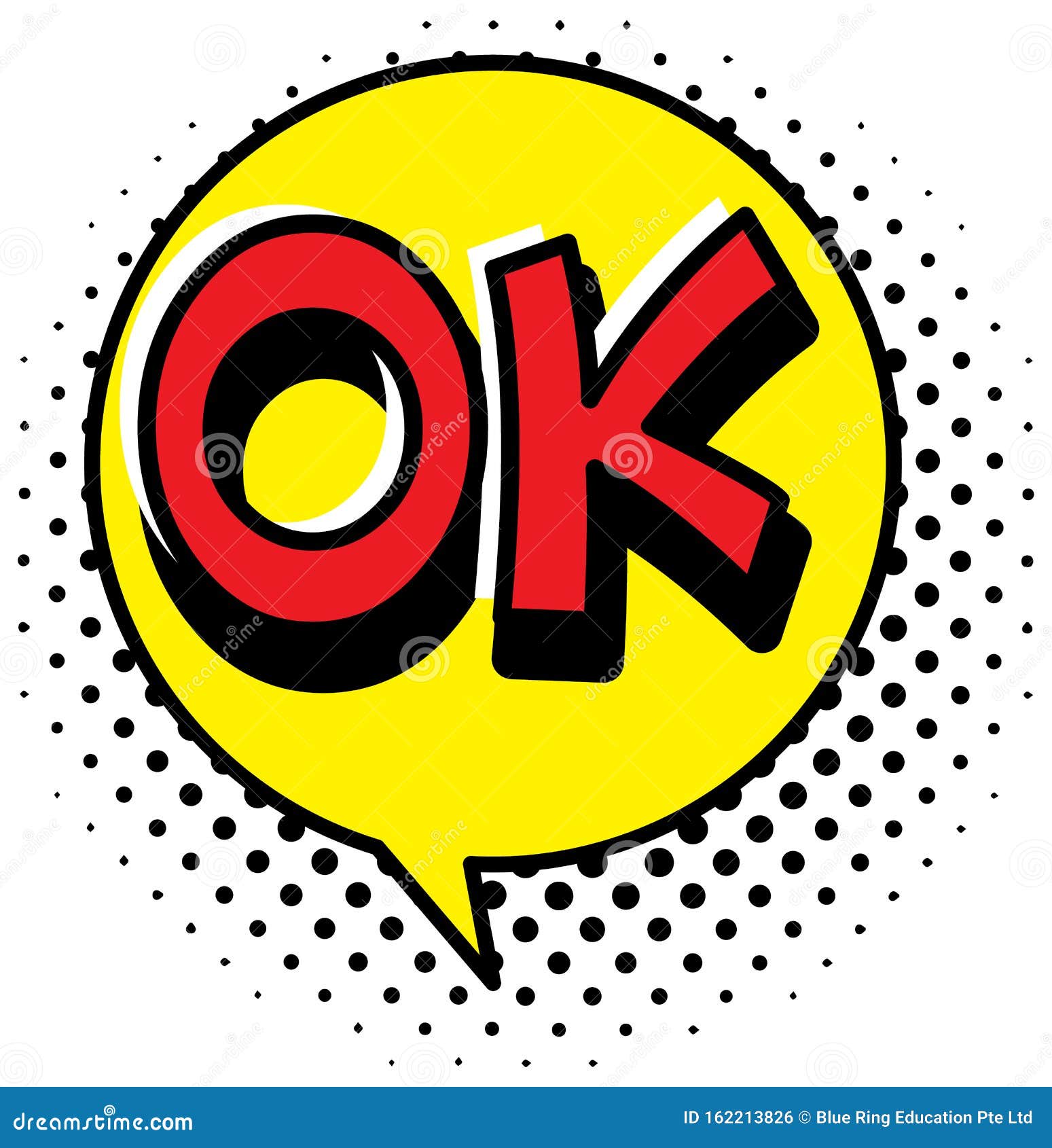 Expression Words Design for Ok Stock Vector - Illustration of alphabet ...