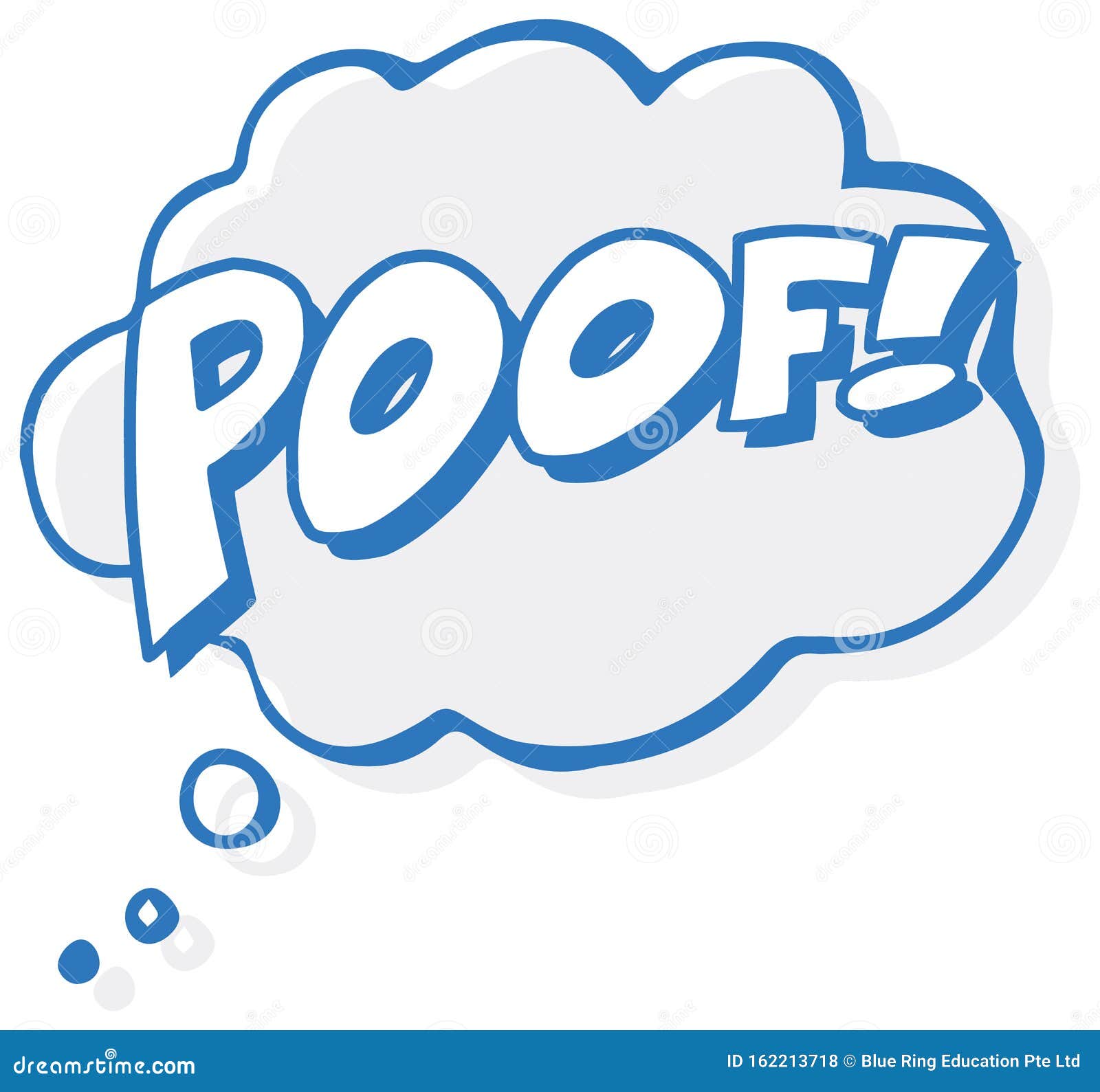 Expression Words Design for Poof Stock Vector - Illustration of poof ...