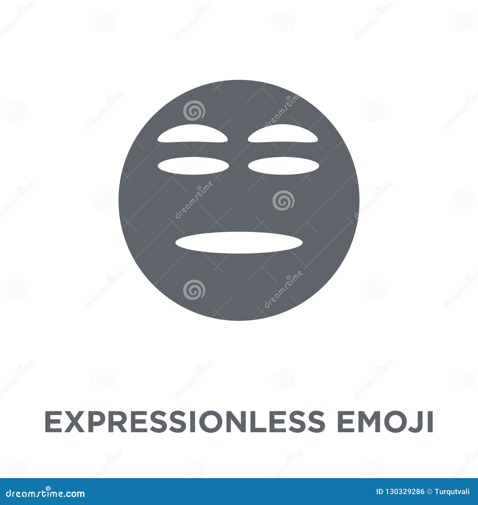 Expressionless Emoji Icon. Trendy Expressionless Emoji Logo Concept On ...