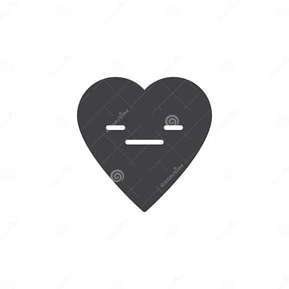 Expressionless Face Emoticon Vector Icon Stock Vector - Illustration of ...