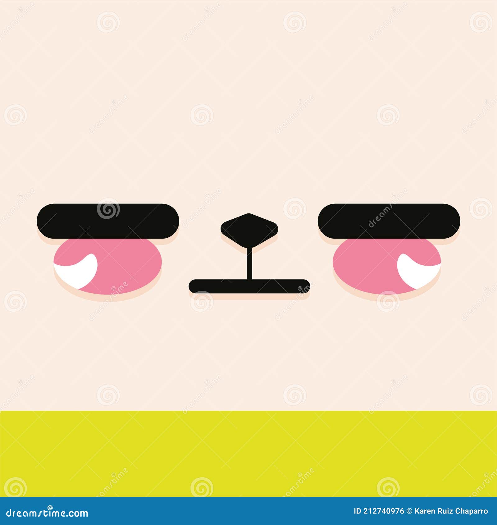 Expressionless Facial Expression Cartoon Stock Vector - Illustration of ...