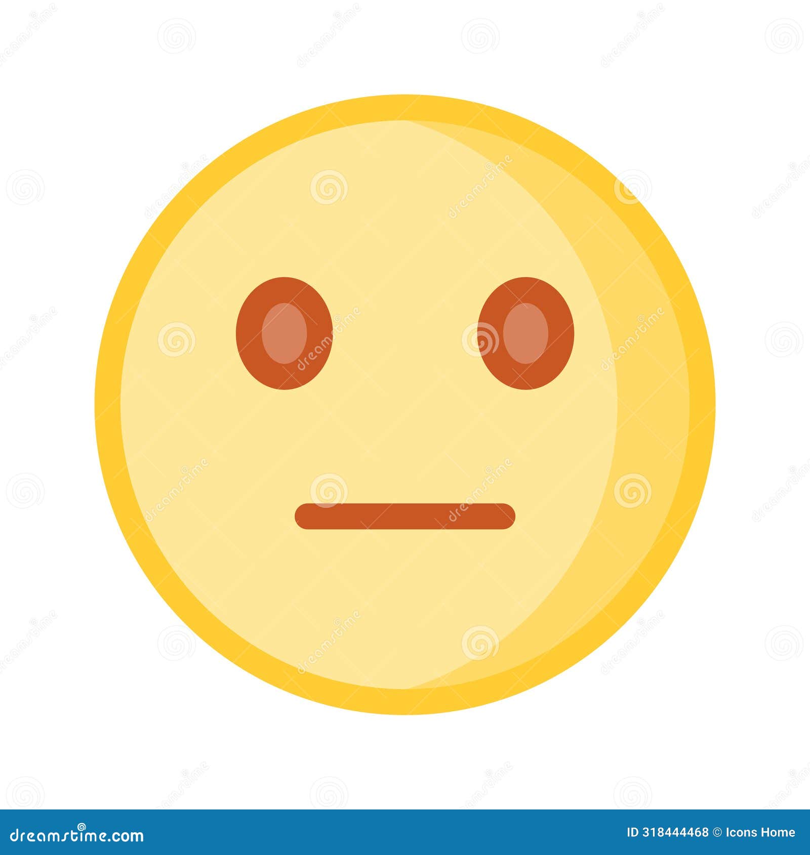 Expressionless, Neutral Emoji Icon Design, Ready To Use Vector Stock ...