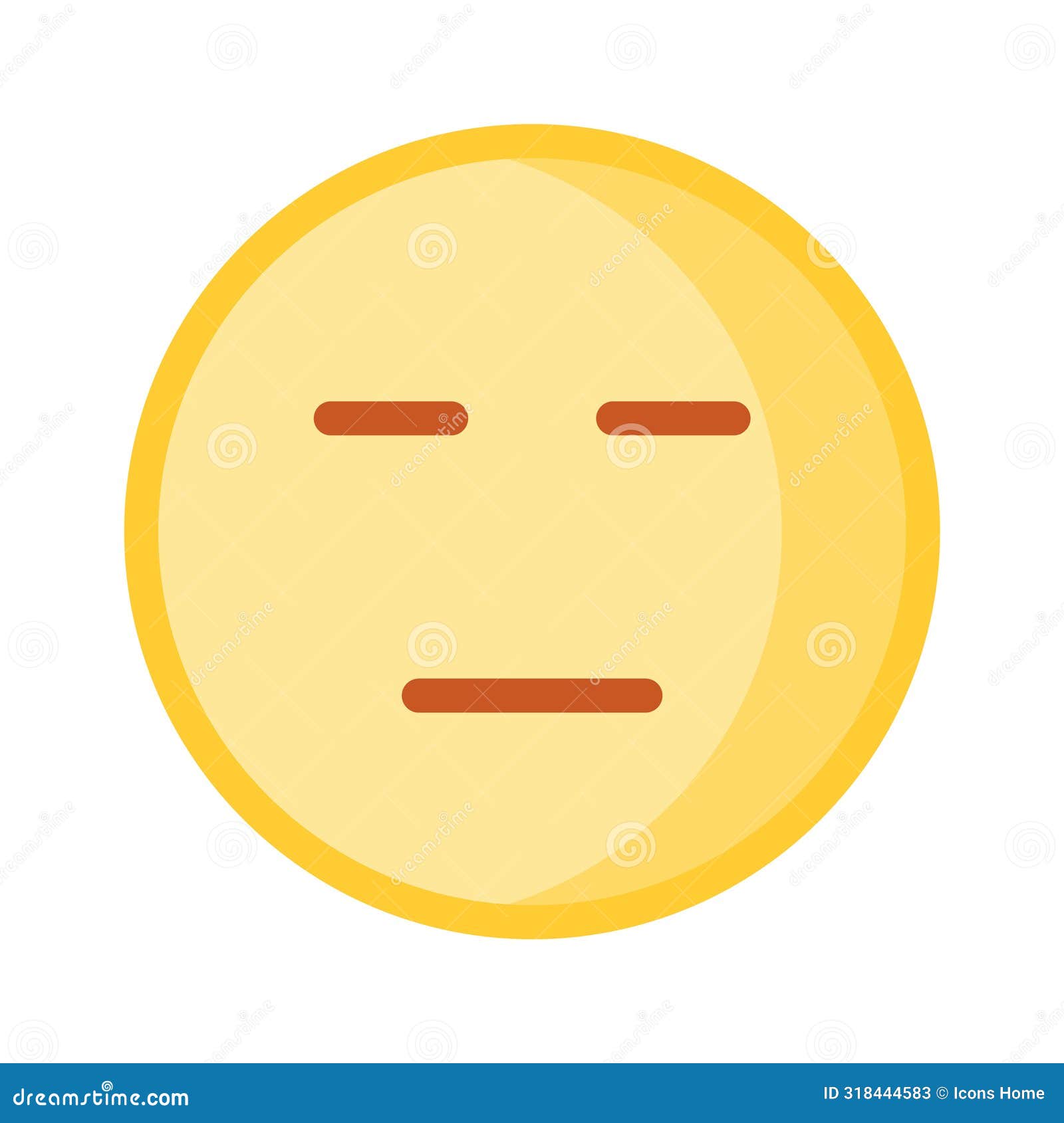 Expressionless, Neutral Emoji Icon Design, Ready To Use Vector Stock ...