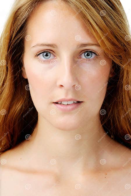 Expressionless woman stock image. Image of studio, adult - 22775429
