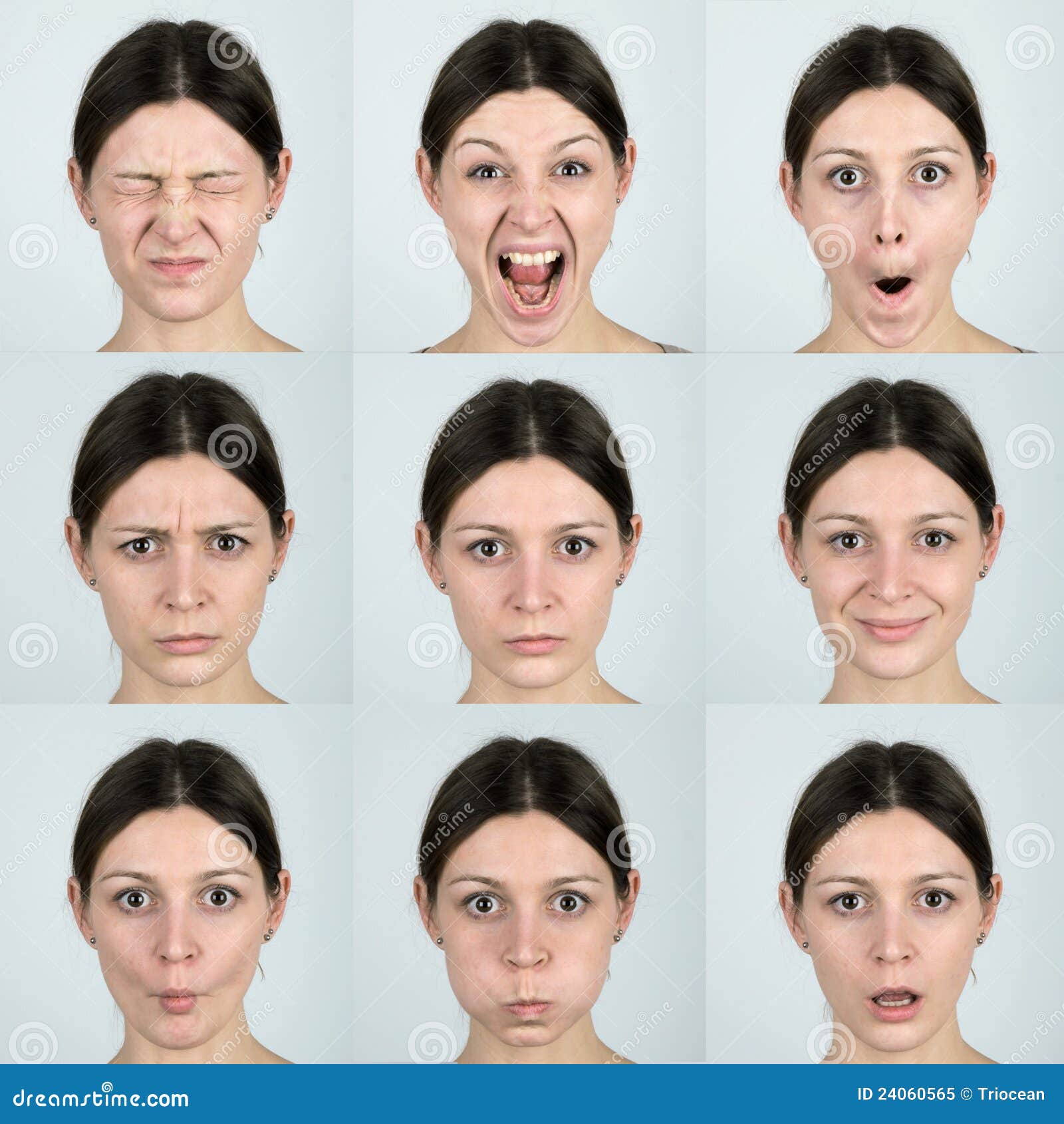 Expressions faciales image stock. Image du exprimer, tête - 24060565