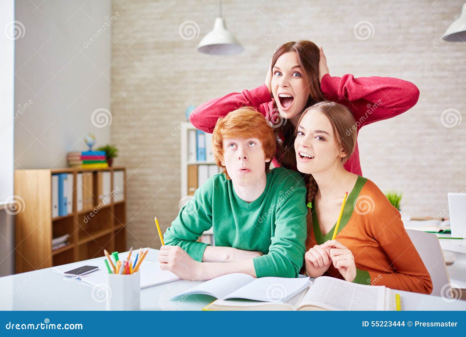 Expressions stock photo. Image of casual, team, happy - 55223444