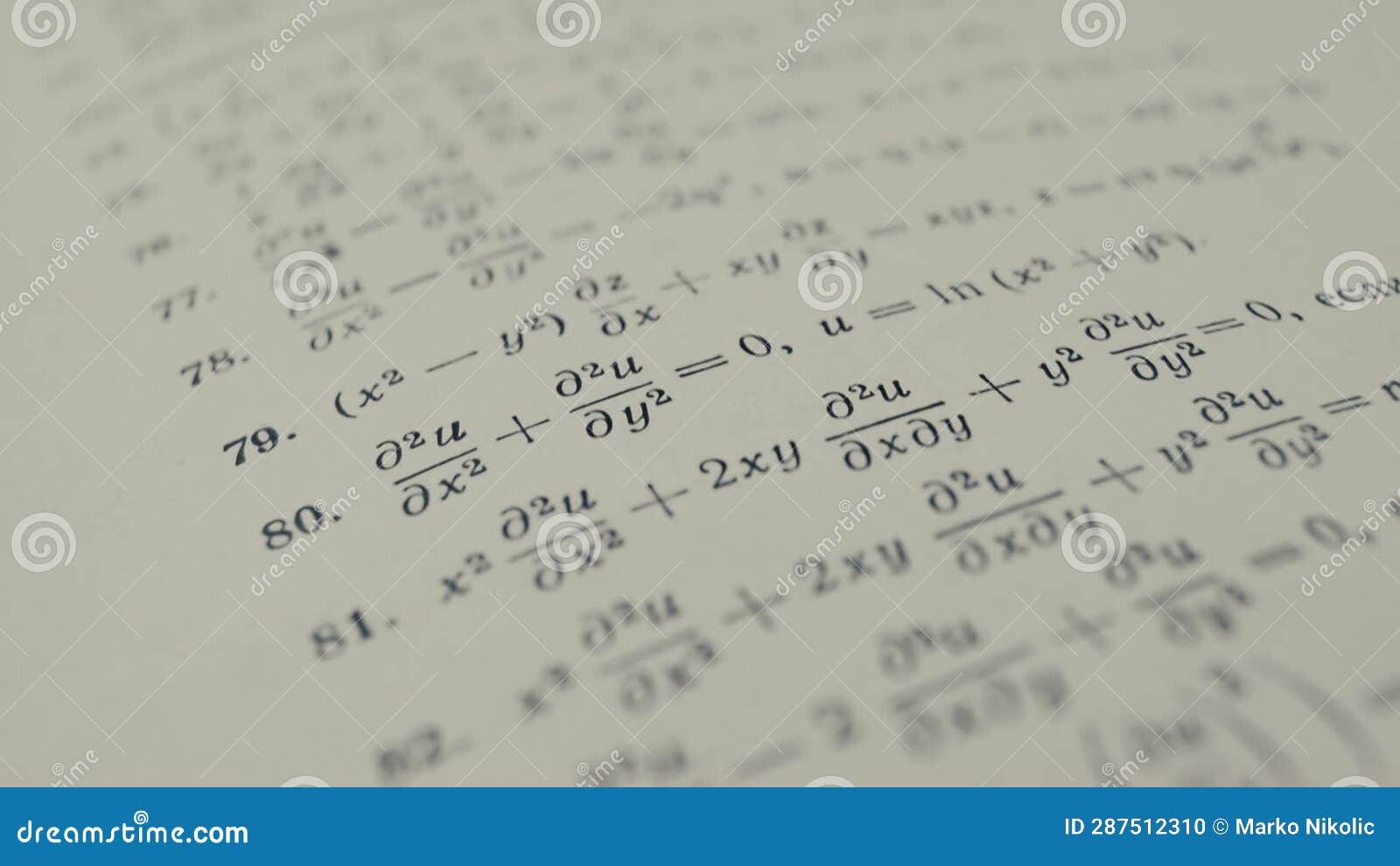 Expressions Mathematic Formulas Formulae Equations on Old Paper ...