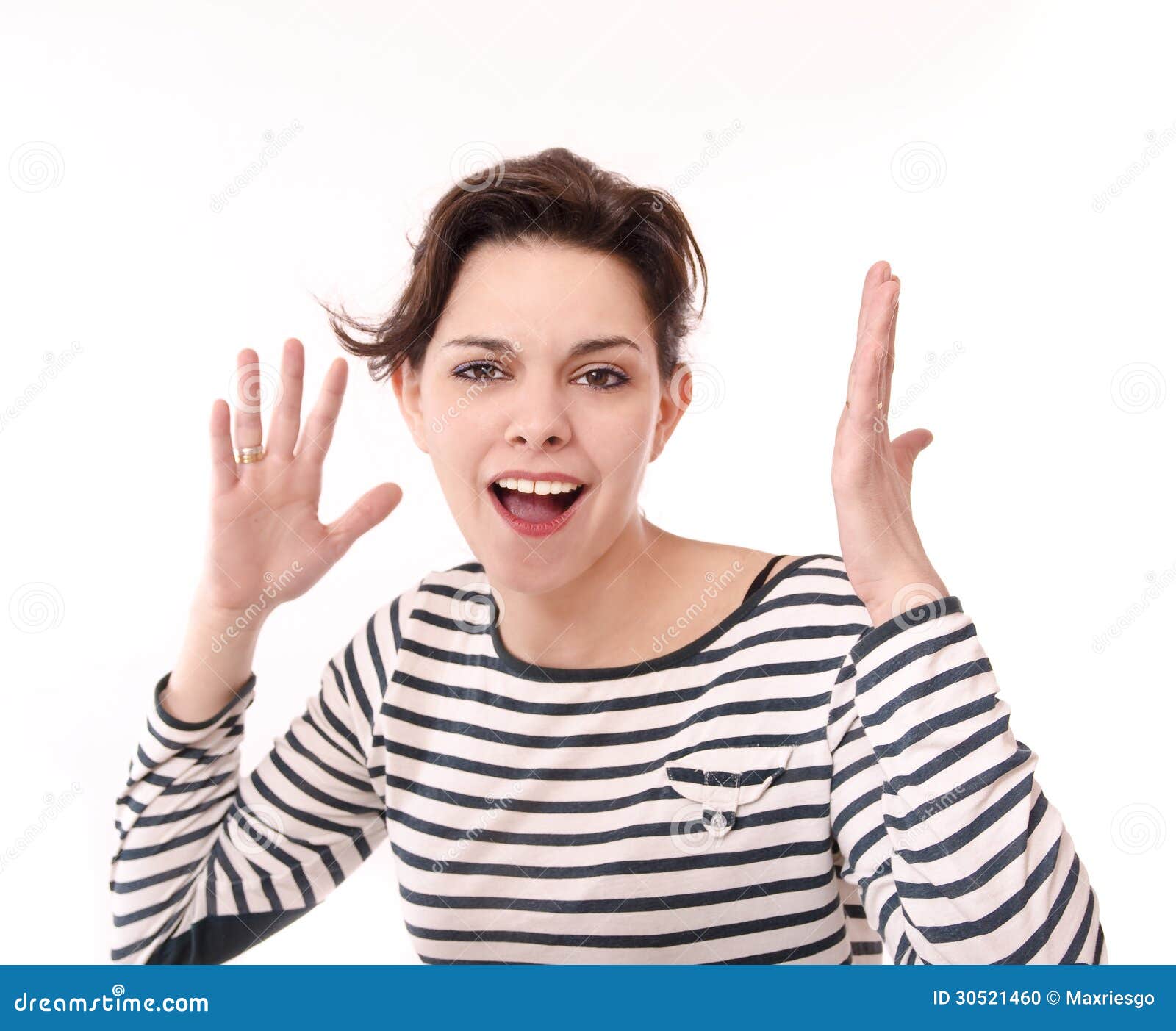 Expressions of a woman. stock photo. Image of expression - 30521460