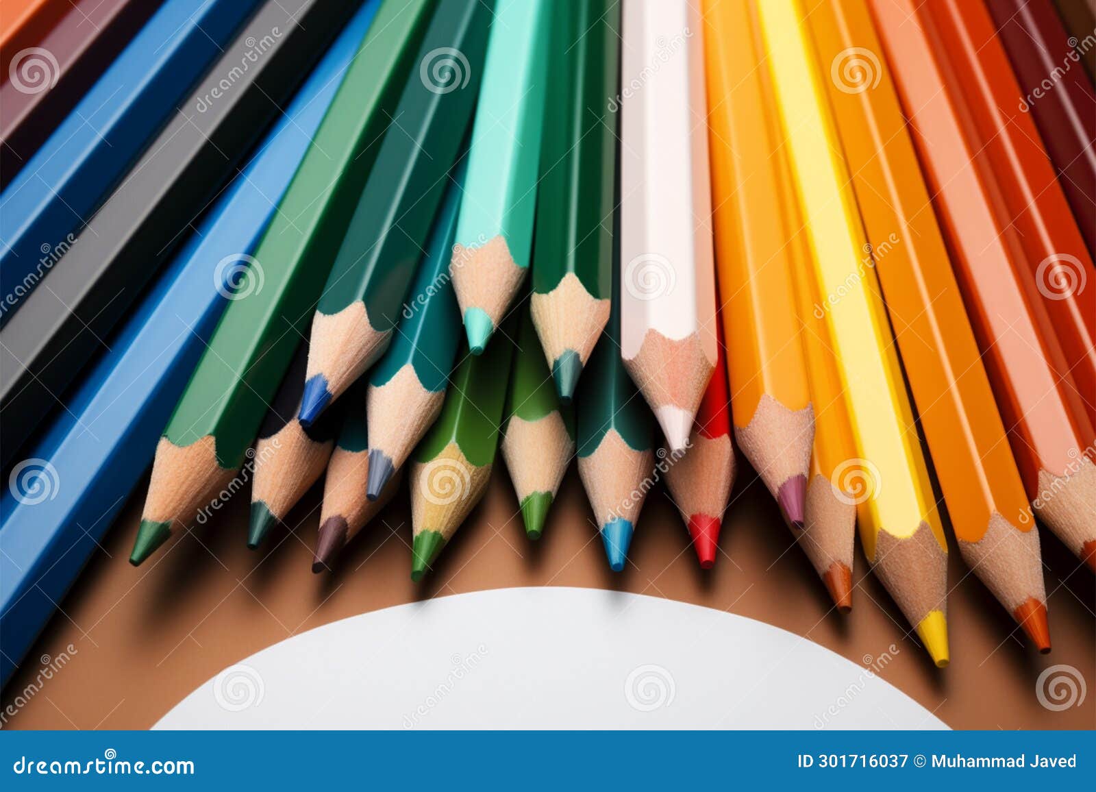 Expressive Array Different Colored Pencils on Paper Create an Artistic ... Expressive Array Different Colored Pencils on Paper Create an Artistic ...