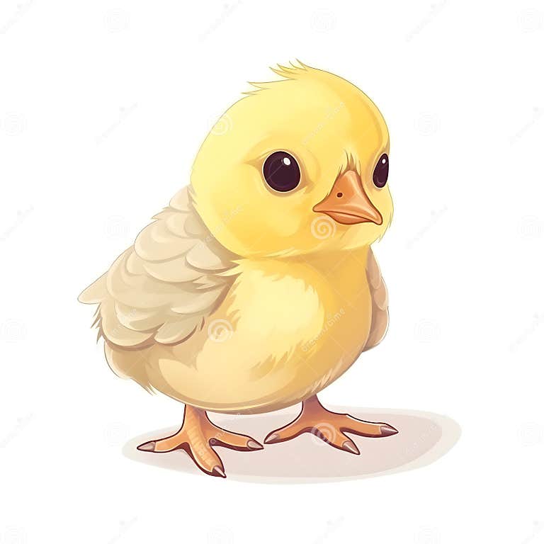 Expressive chick drawing stock illustration. Illustration of design ...