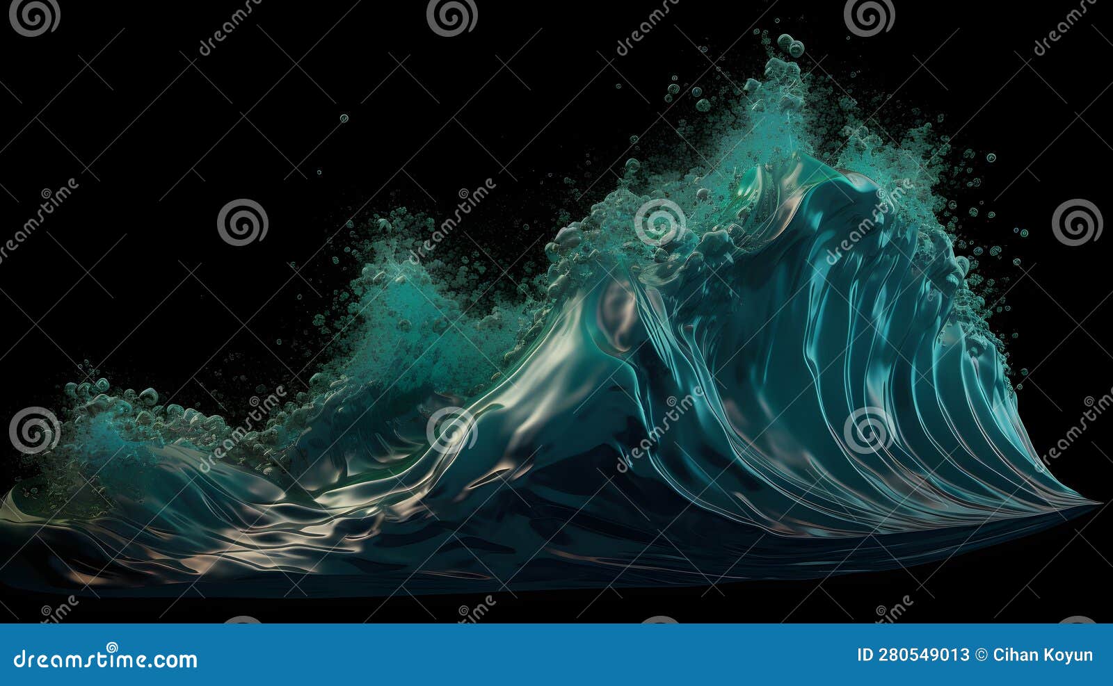 Expressive Color Vortex, Dynamic Desktop Wallpaper Stock Illustration ...