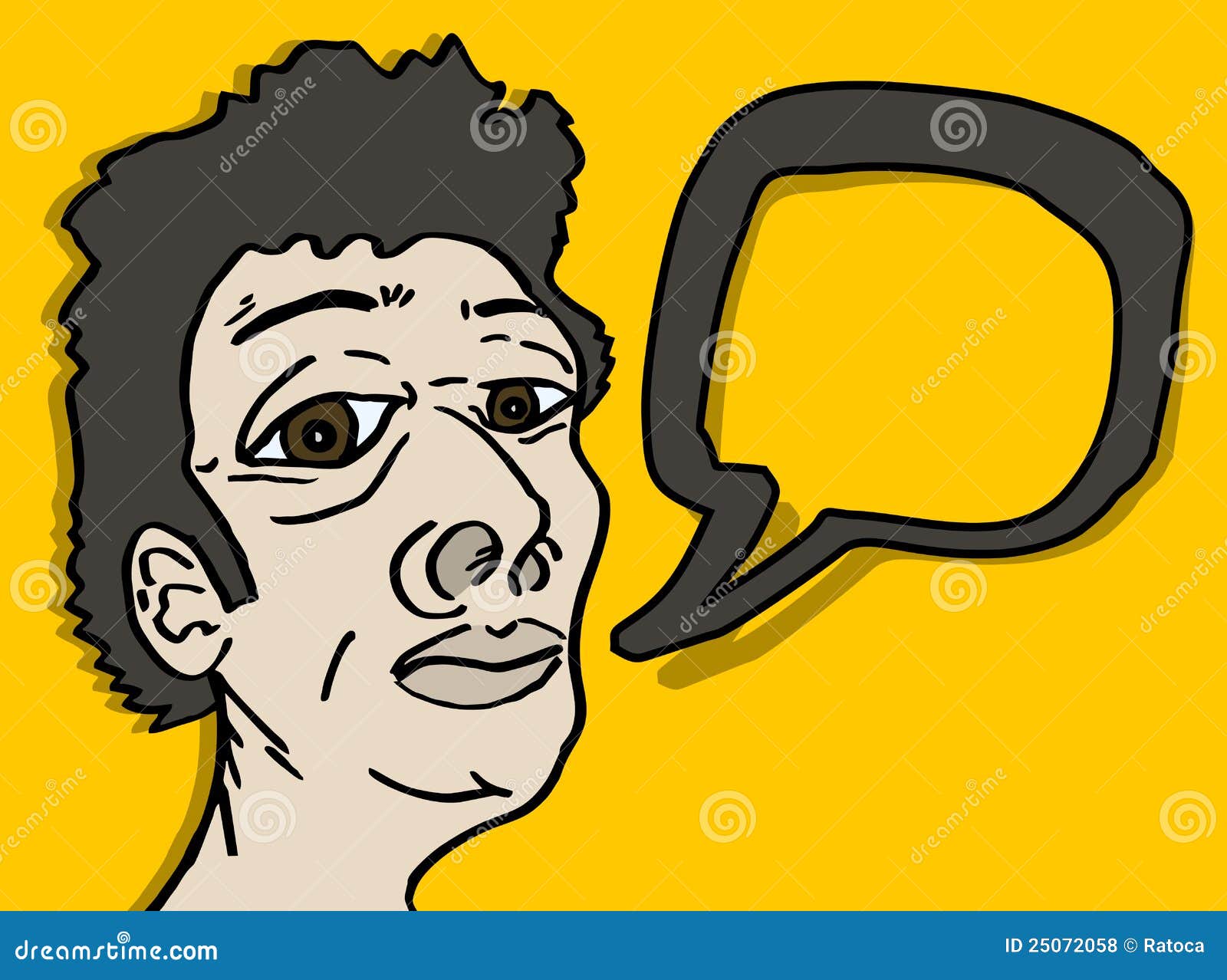 Expressive comic man stock vector. Illustration of nerd - 25072058