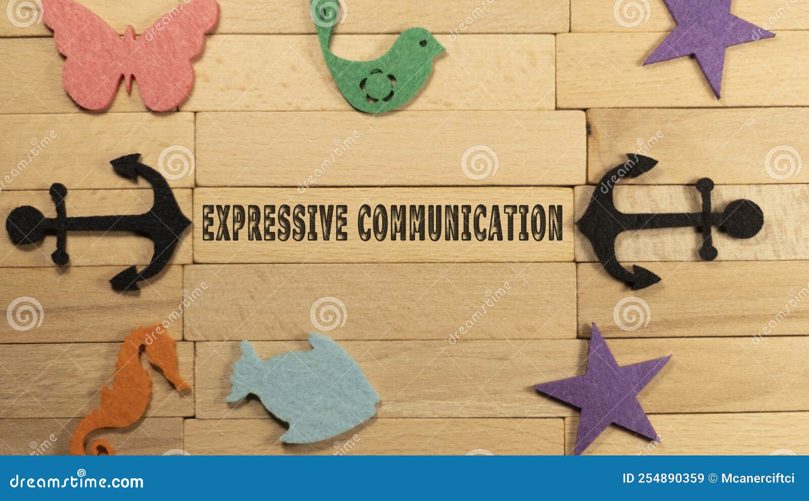 Expressive Communication Written on a Wood-patterned Surface. Education ...