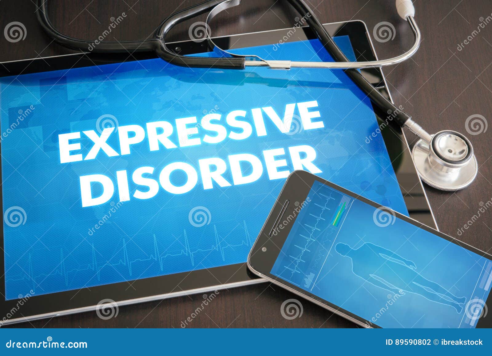 Expressive Disorder (communication Disorder) Diagnosis Medical C Stock ...