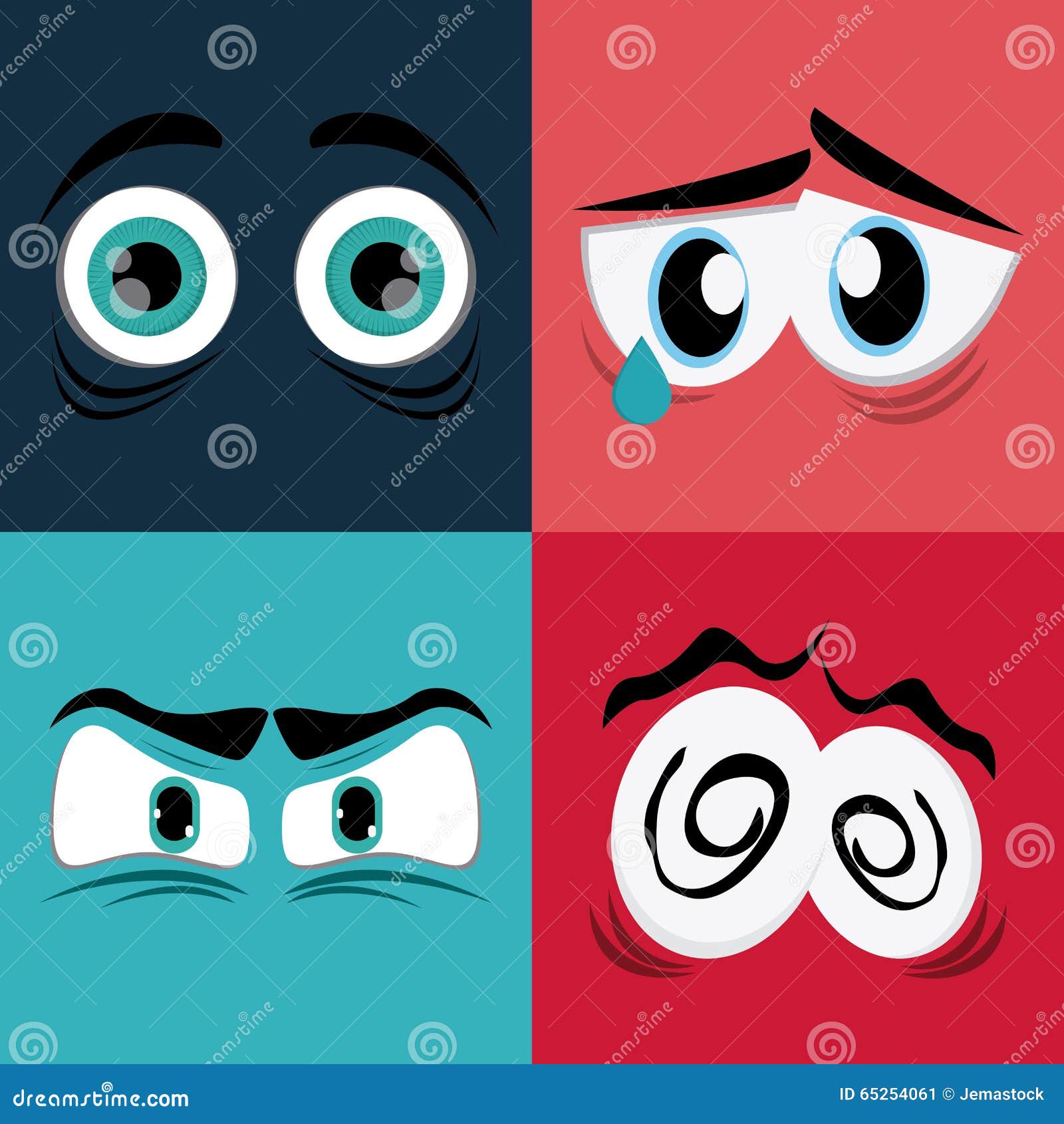 Expressive eyes design stock vector. Illustration of simple - 65254061