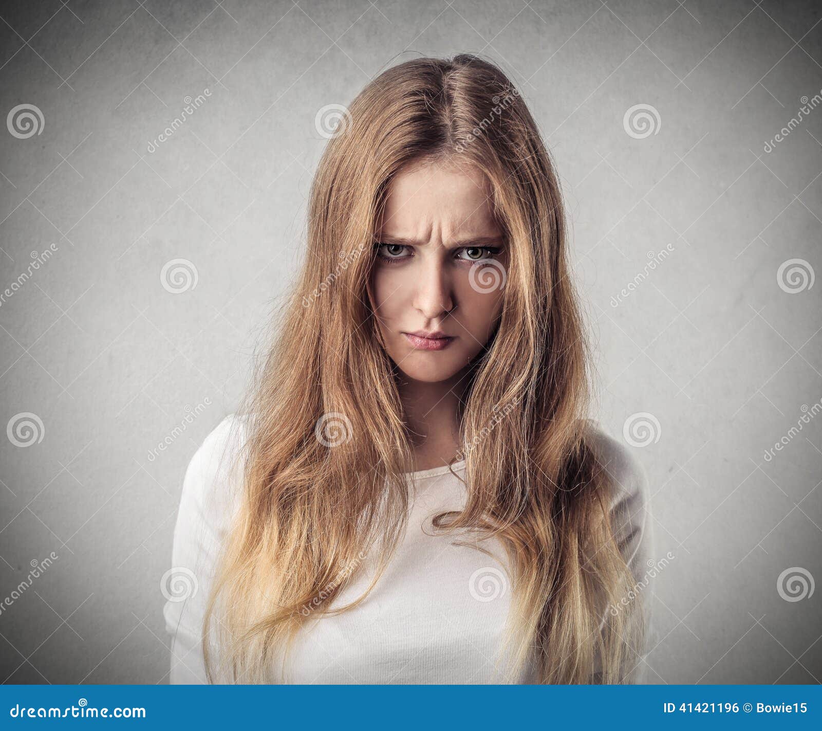 Expressive girl stock photo. Image of telephone, blond - 41421196