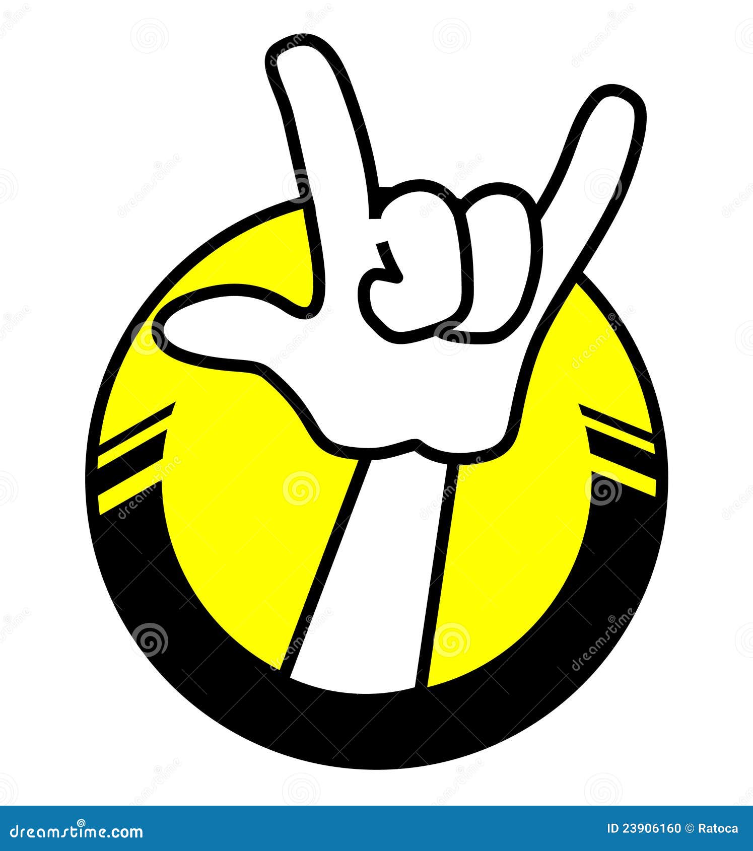 Expressive hand icon stock vector. Illustration of symbol - 23906160