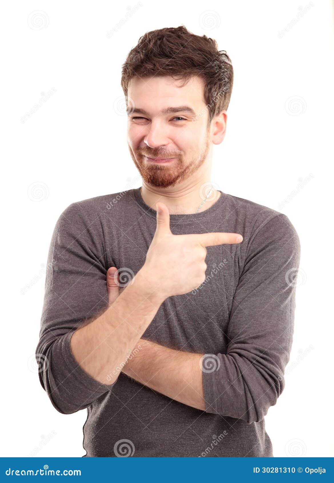 Expressive Happy Surprised Man Stock Photo - Image of good, color: 30281310