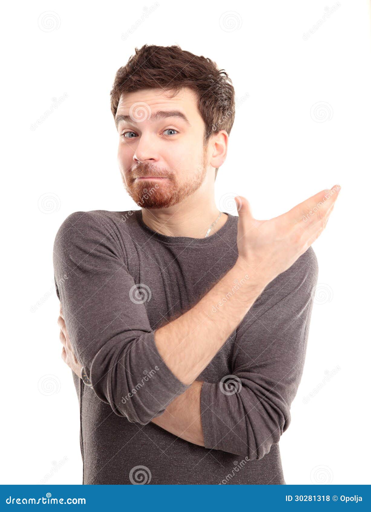 Expressive Happy Surprised Man Stock Photo - Image of surprise, middle ...