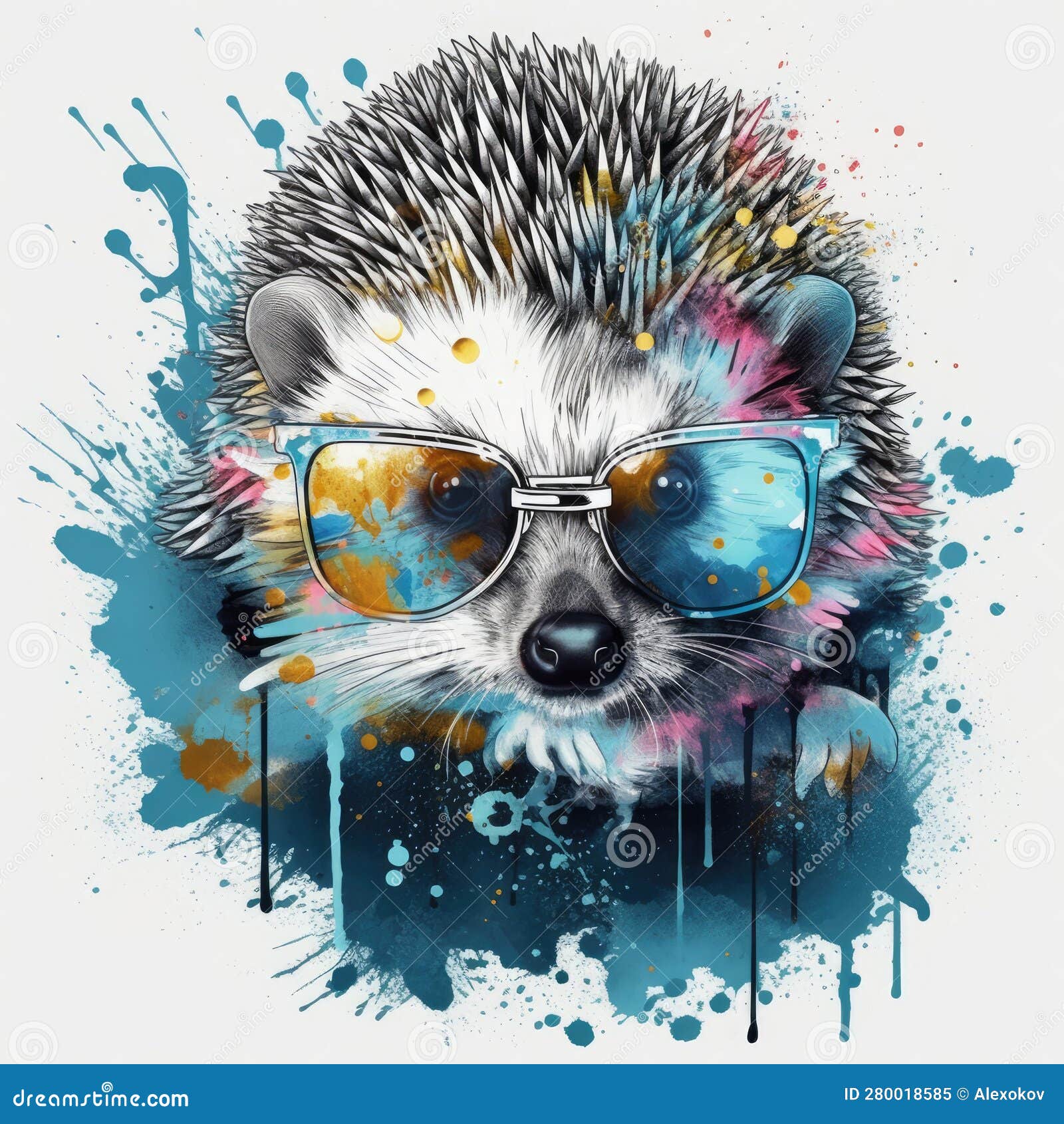 Expressive Hedgehog with Sunglasses: a Fun Addition To Your Designs ...