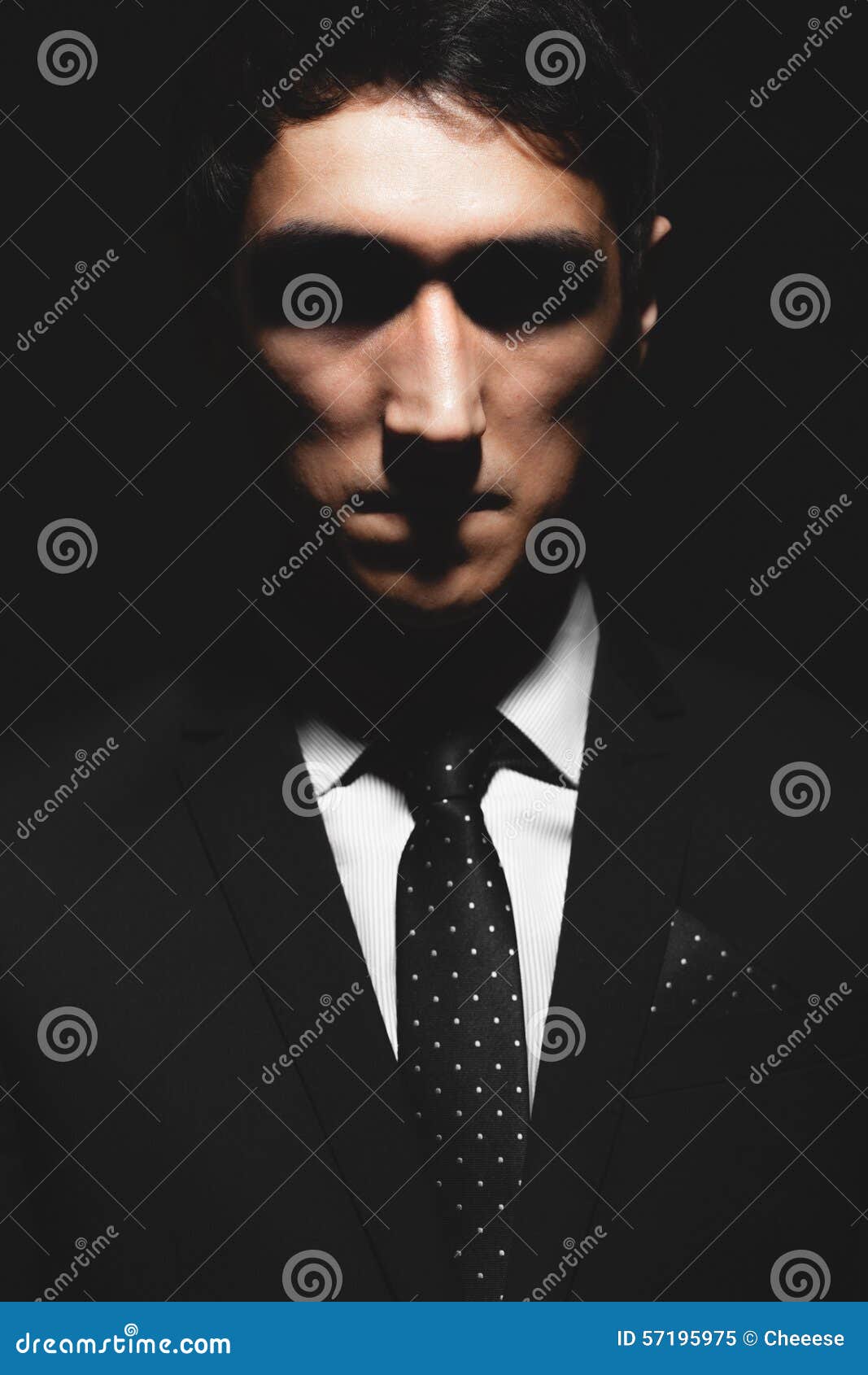 Expressive man portrait stock image. Image of grunge - 57195975