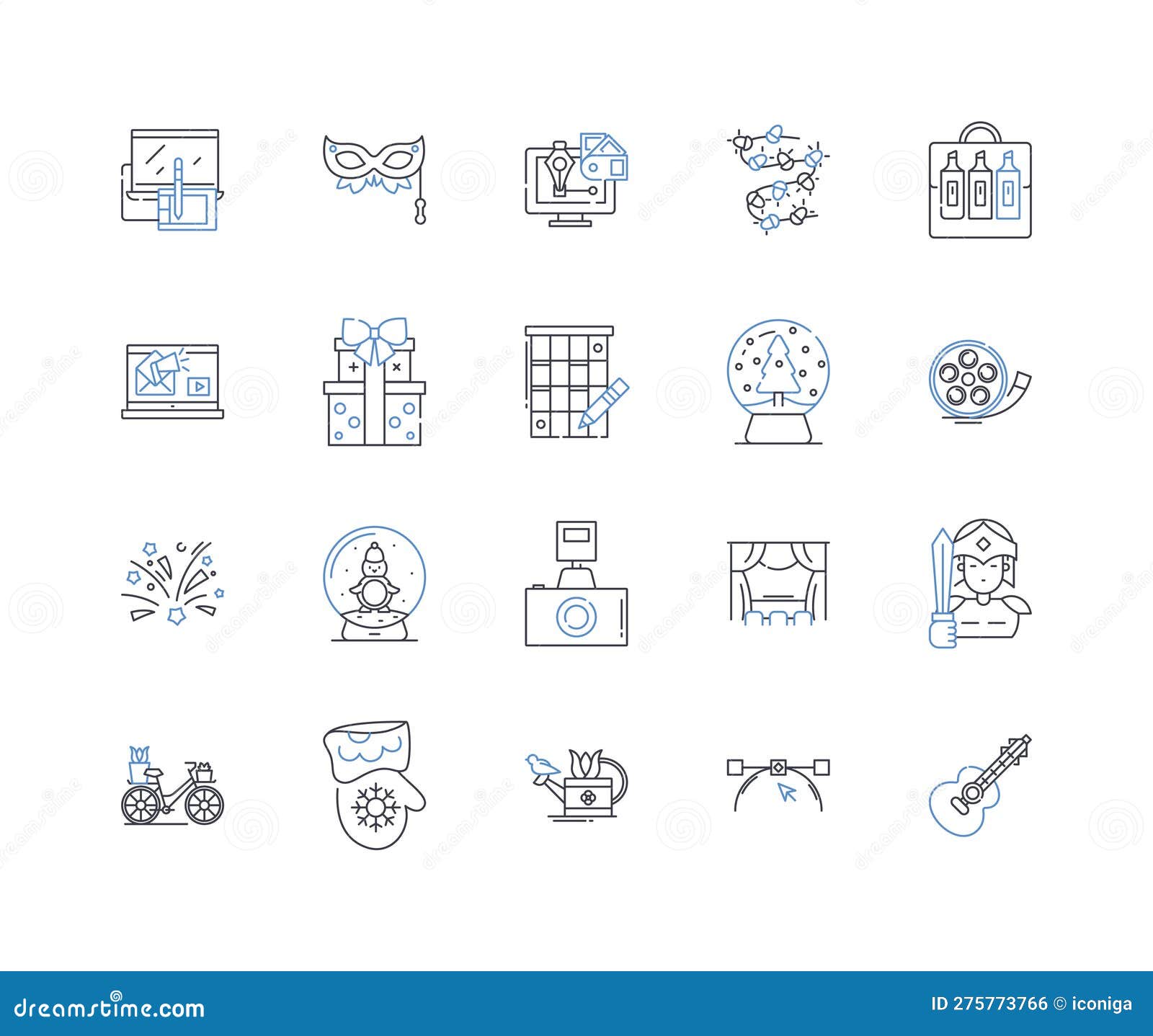 Expressive Method Line Icons Collection. Emotion, Creativity, Art ...