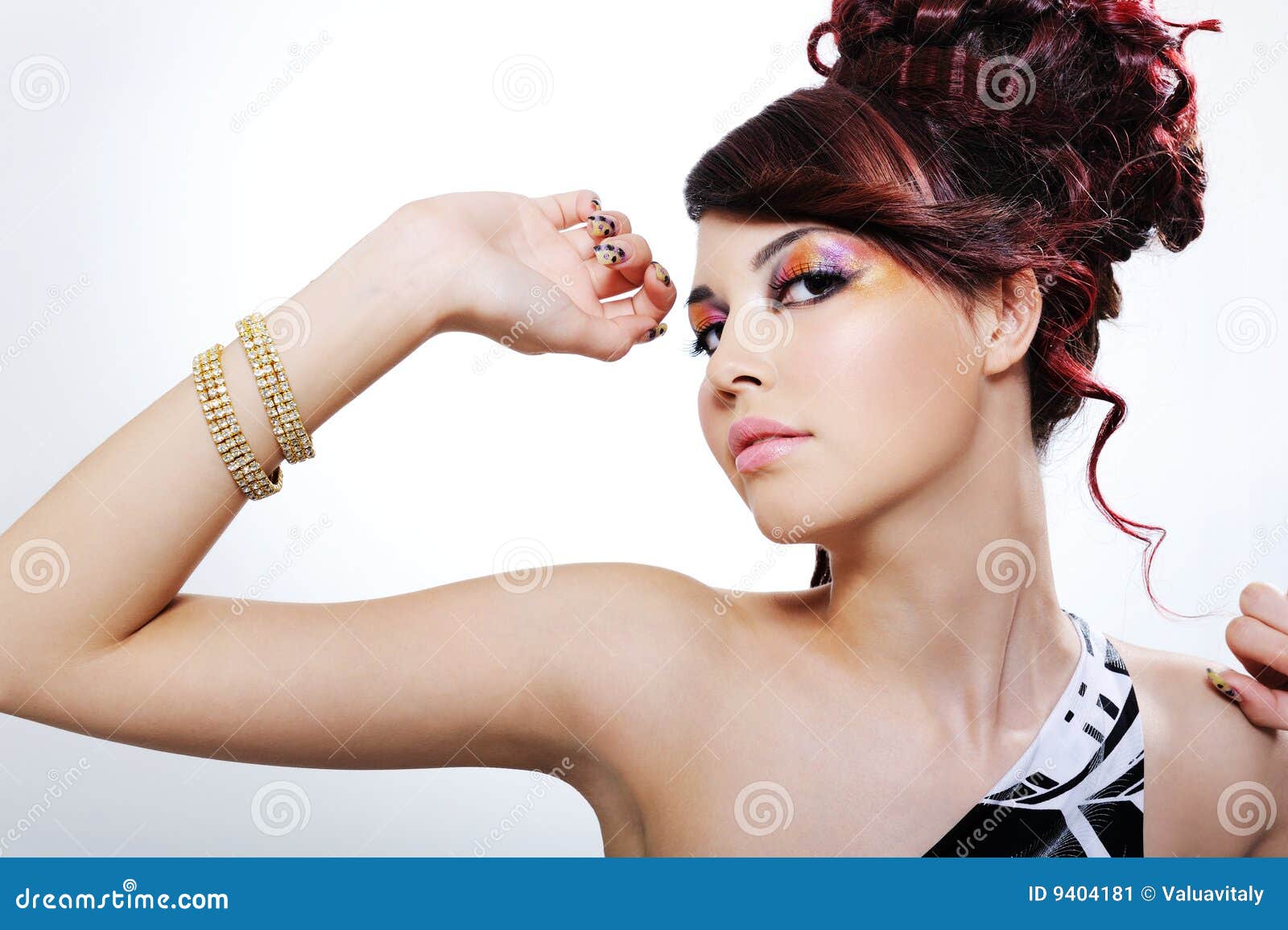Expressive Portrait of Beautiful Girl Stock Image - Image of girl ...