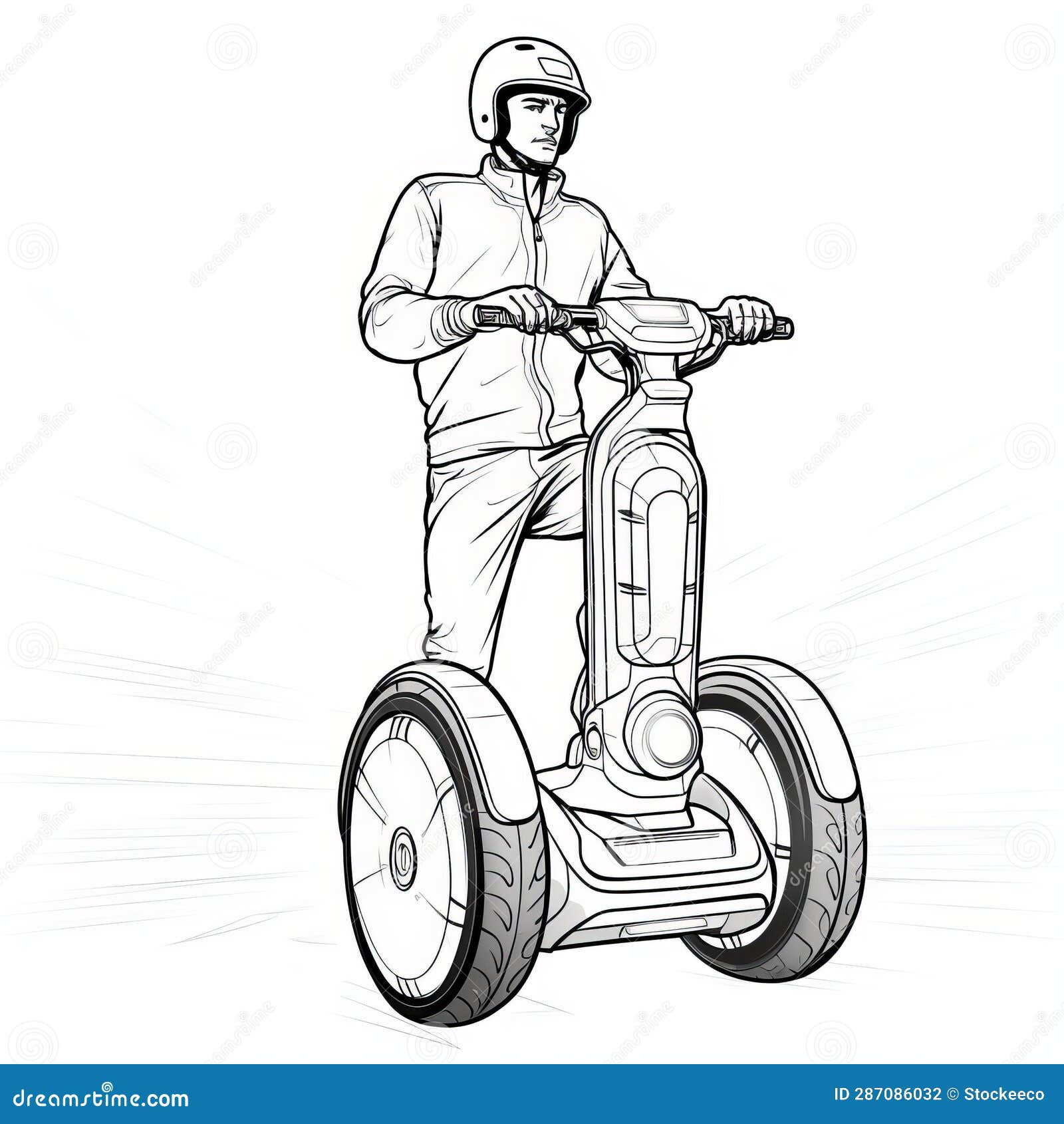Segway Design Illustration | CartoonDealer.com #65725382