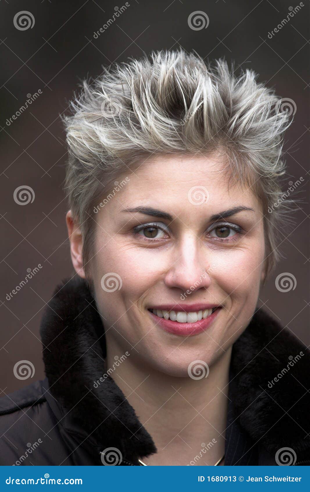 Expressive Woman Outdoor Happy Stock Image - Image of happy, winter ...