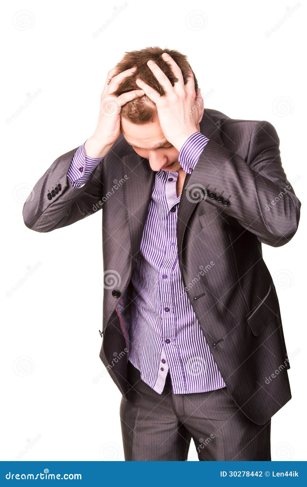 Expressive Young Businessman Frustated Stock Photo - Image of caucasian ...